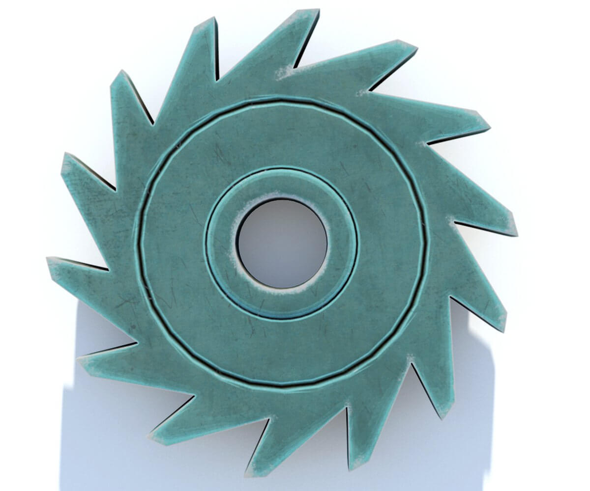 Ratchet Wheel - 3D Model by JonRichardt