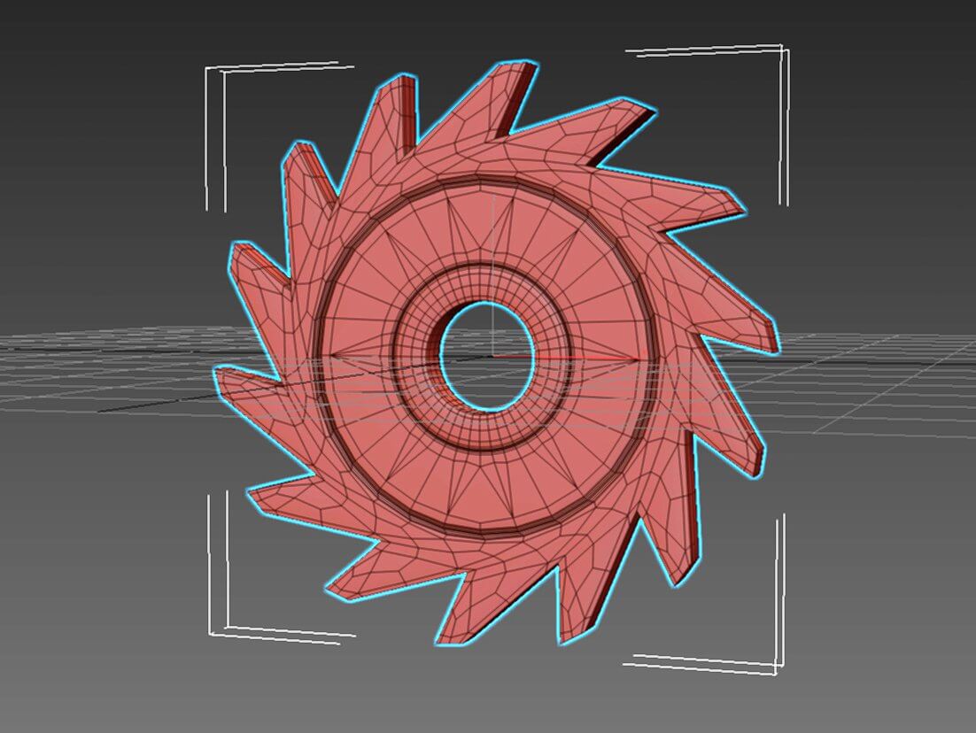 Ratchet Wheel - 3D Model by JonRichardt