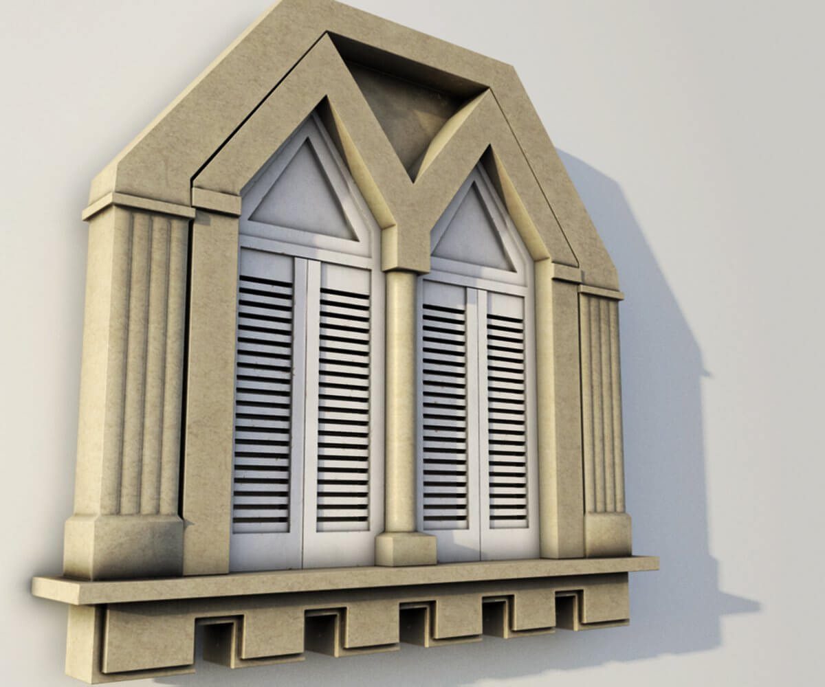 Window Shutters - 3D Model by JonRichardt