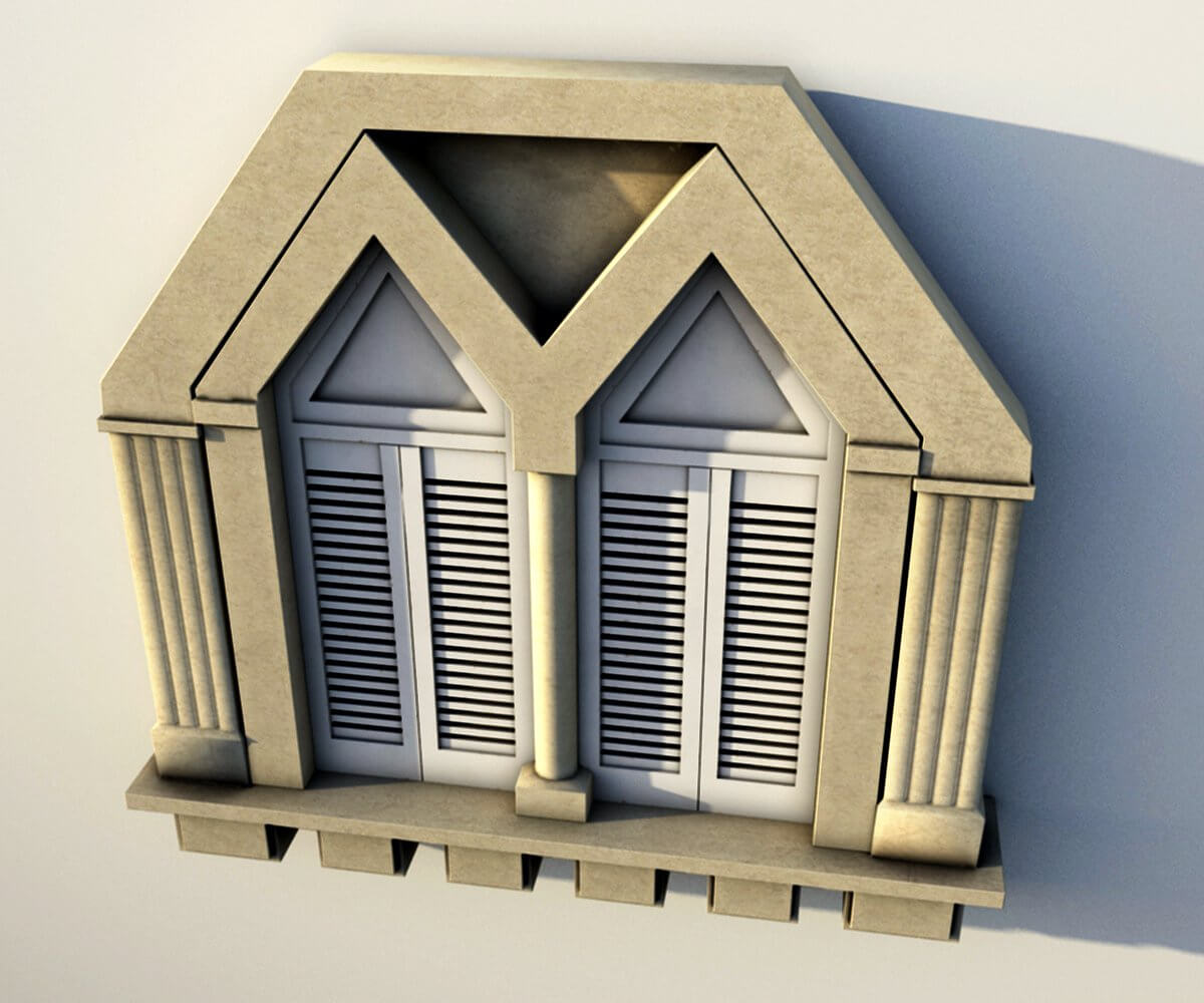 Window Shutters - 3D Model by JonRichardt