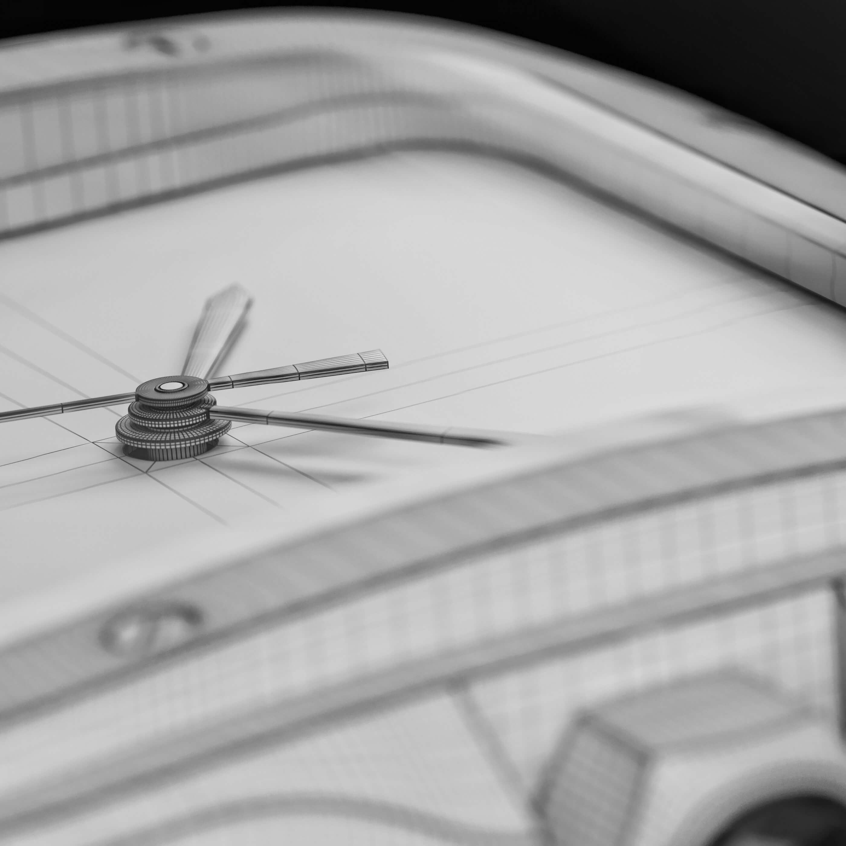 Cartier - Santos De Cartier 3D Model by Jordaki3d