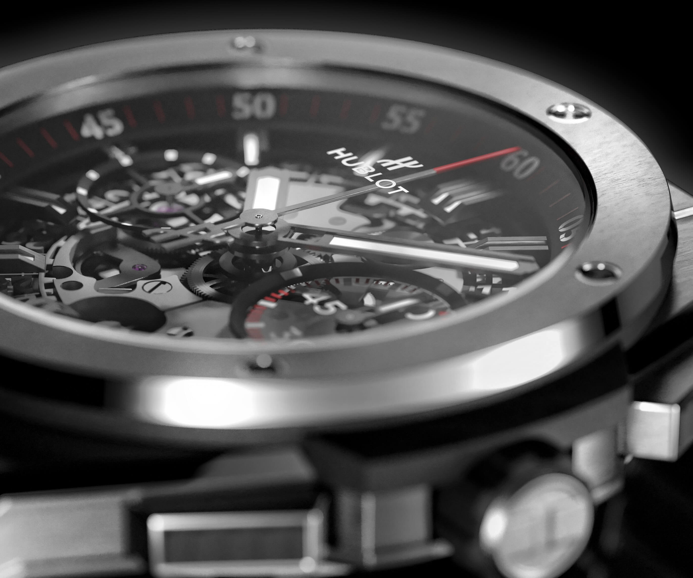 HUBLOT - Big Bang - Integrated Titanium 3D Model by Jordaki3d