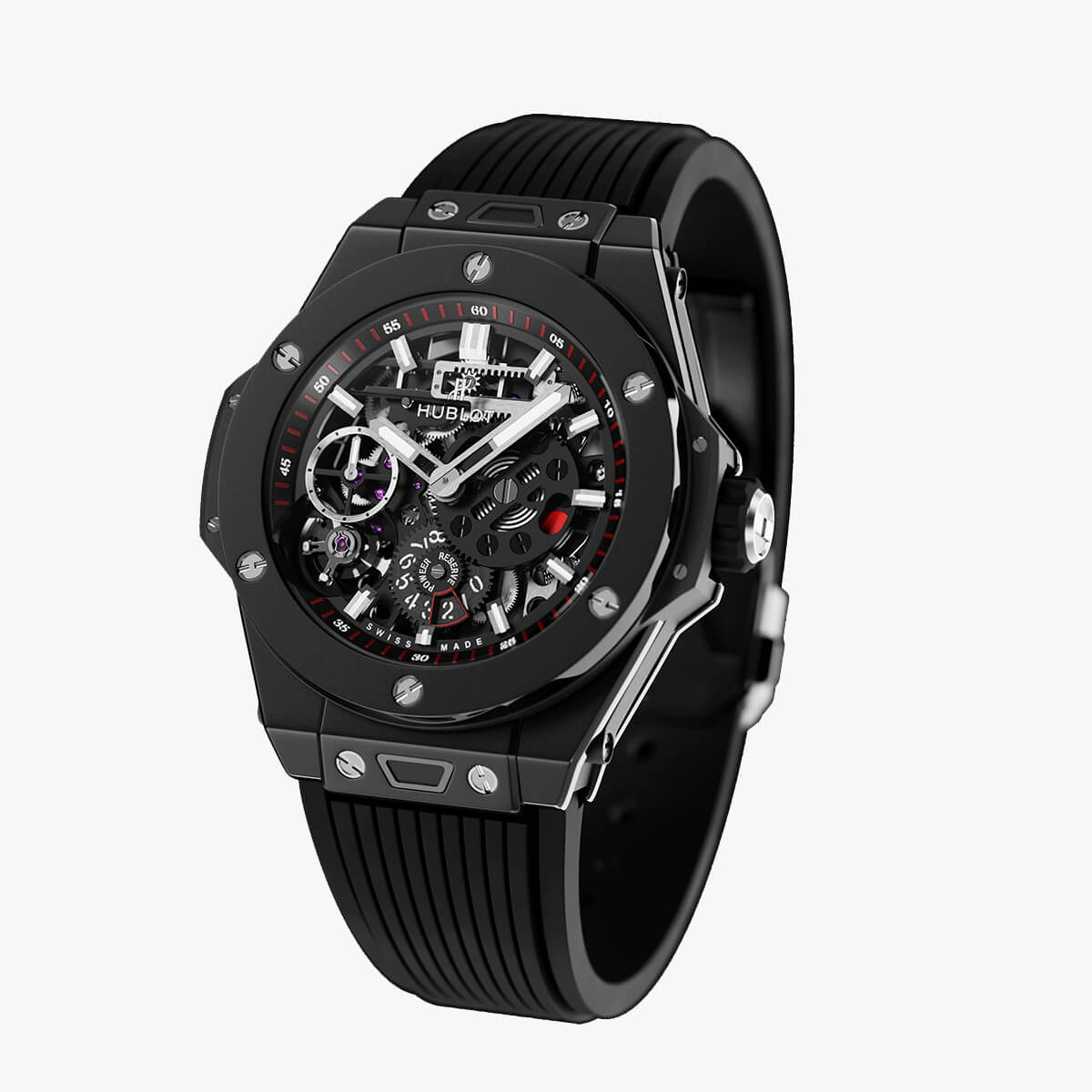 Hublot Meca-10 Black Magic 3D Model by Jordaki3d