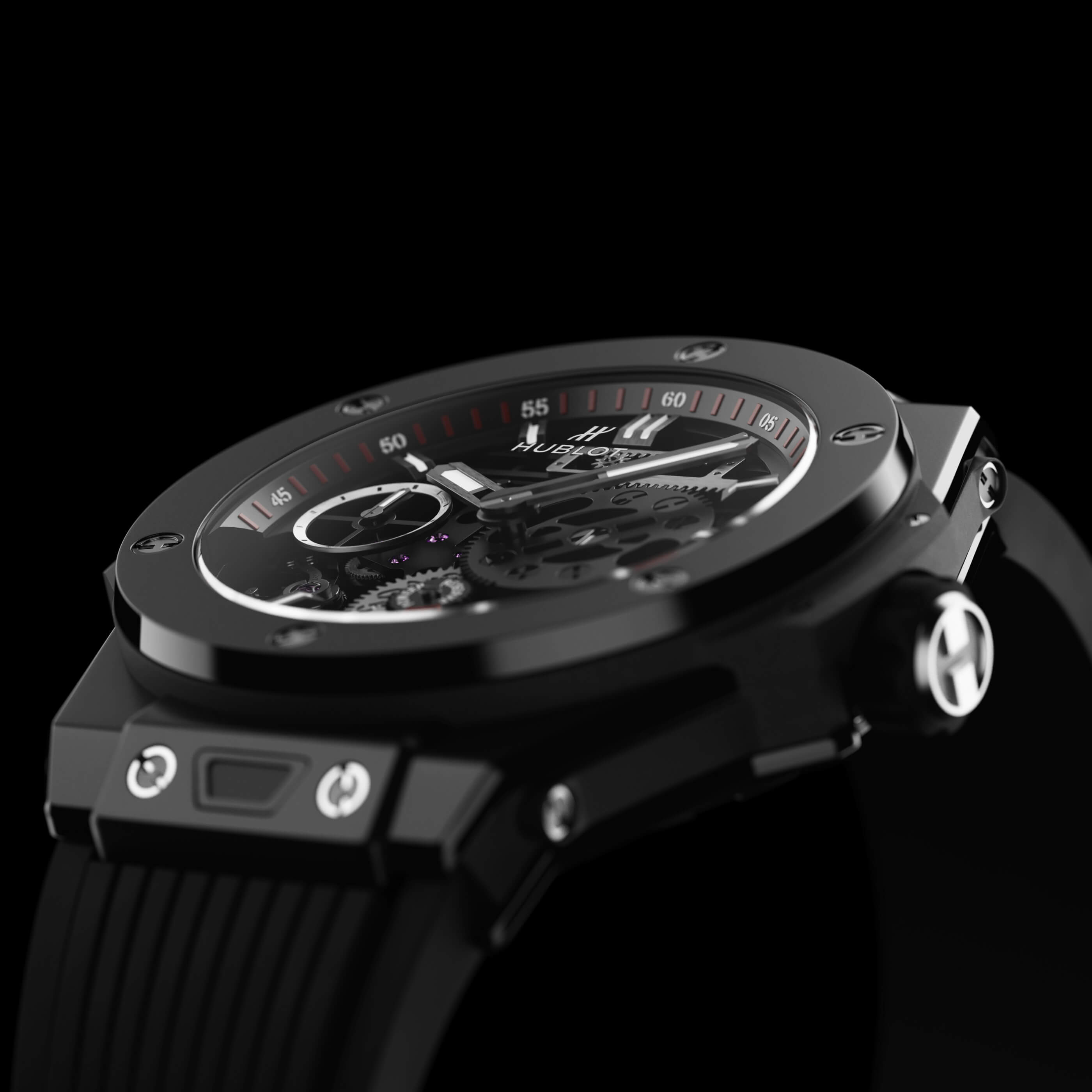 Hublot Meca-10 Black Magic 3D Model by Jordaki3d