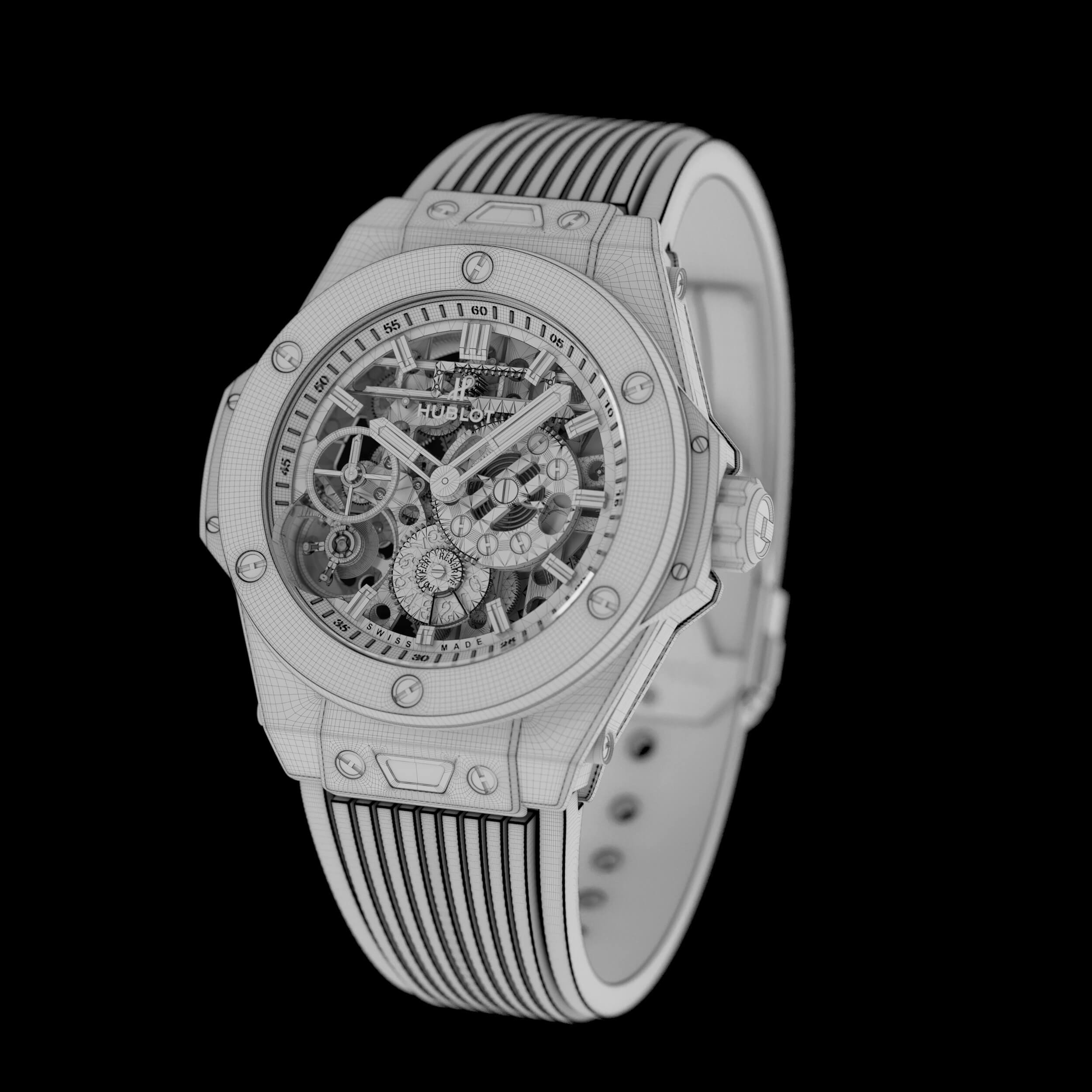 Hublot Meca-10 Black Magic 3D Model by Jordaki3d
