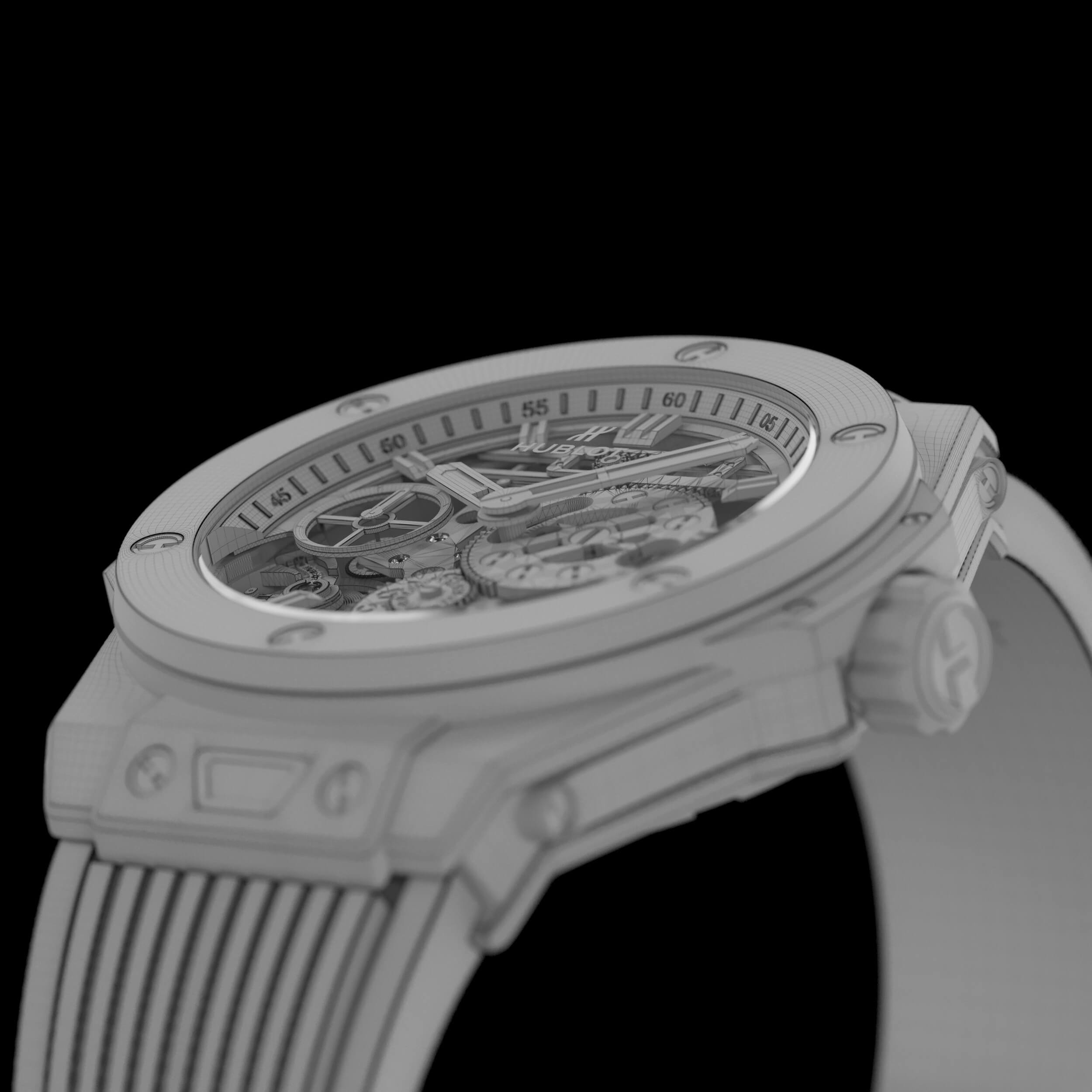 Hublot Meca-10 Black Magic 3D Model by Jordaki3d