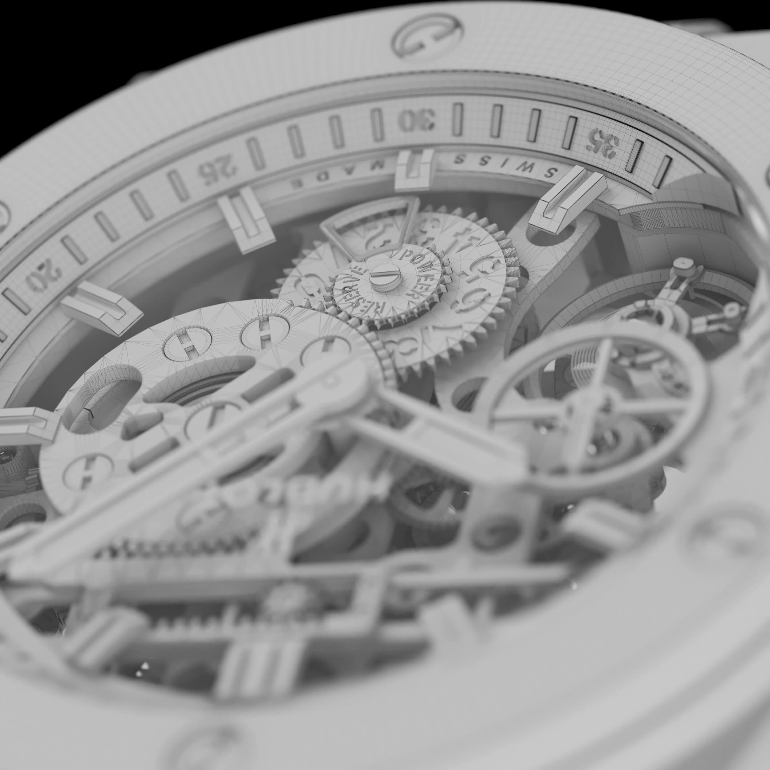 Hublot Meca-10 Black Magic 3D Model by Jordaki3d