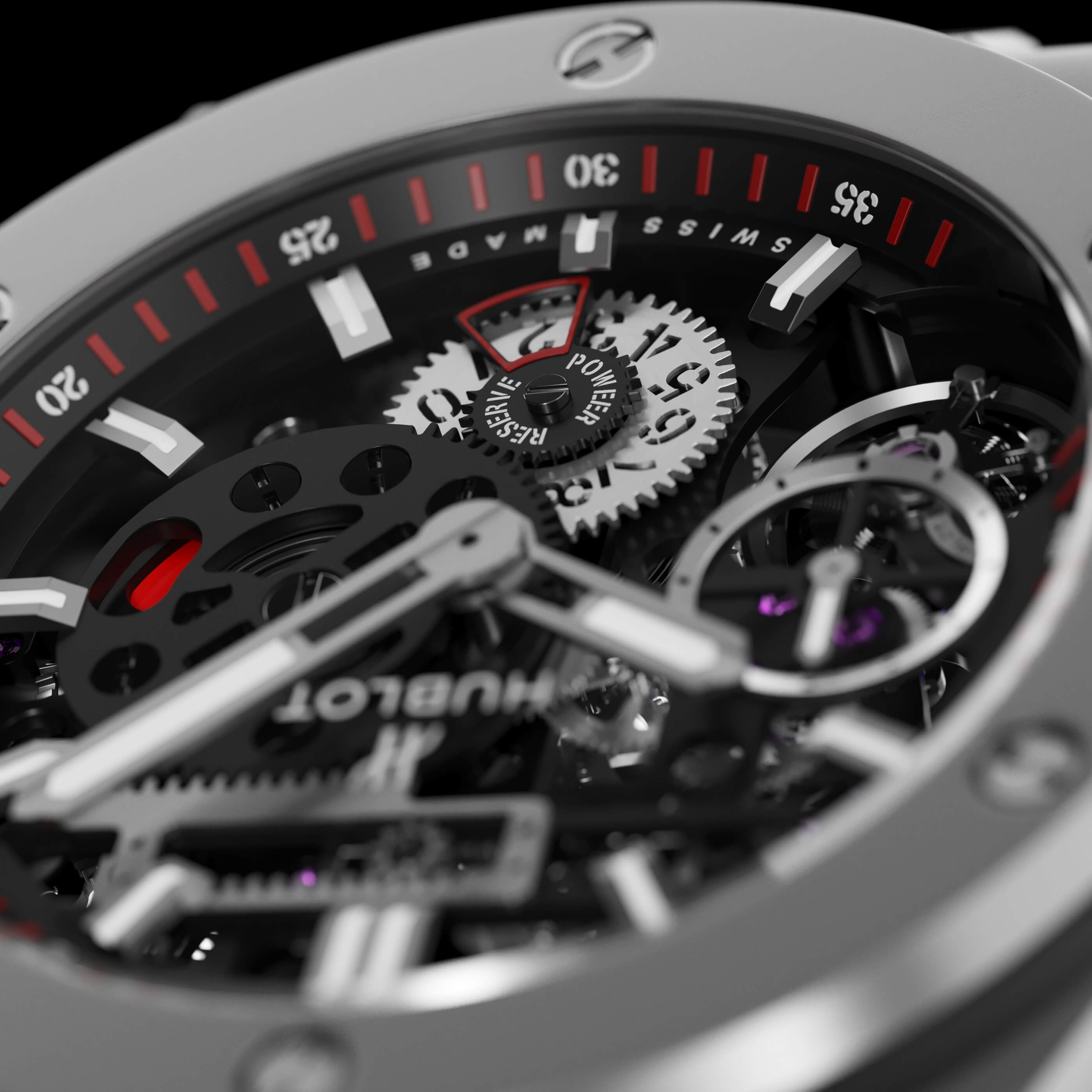 Hublot Meca-10 Titanium 3D Model by Jordaki3d