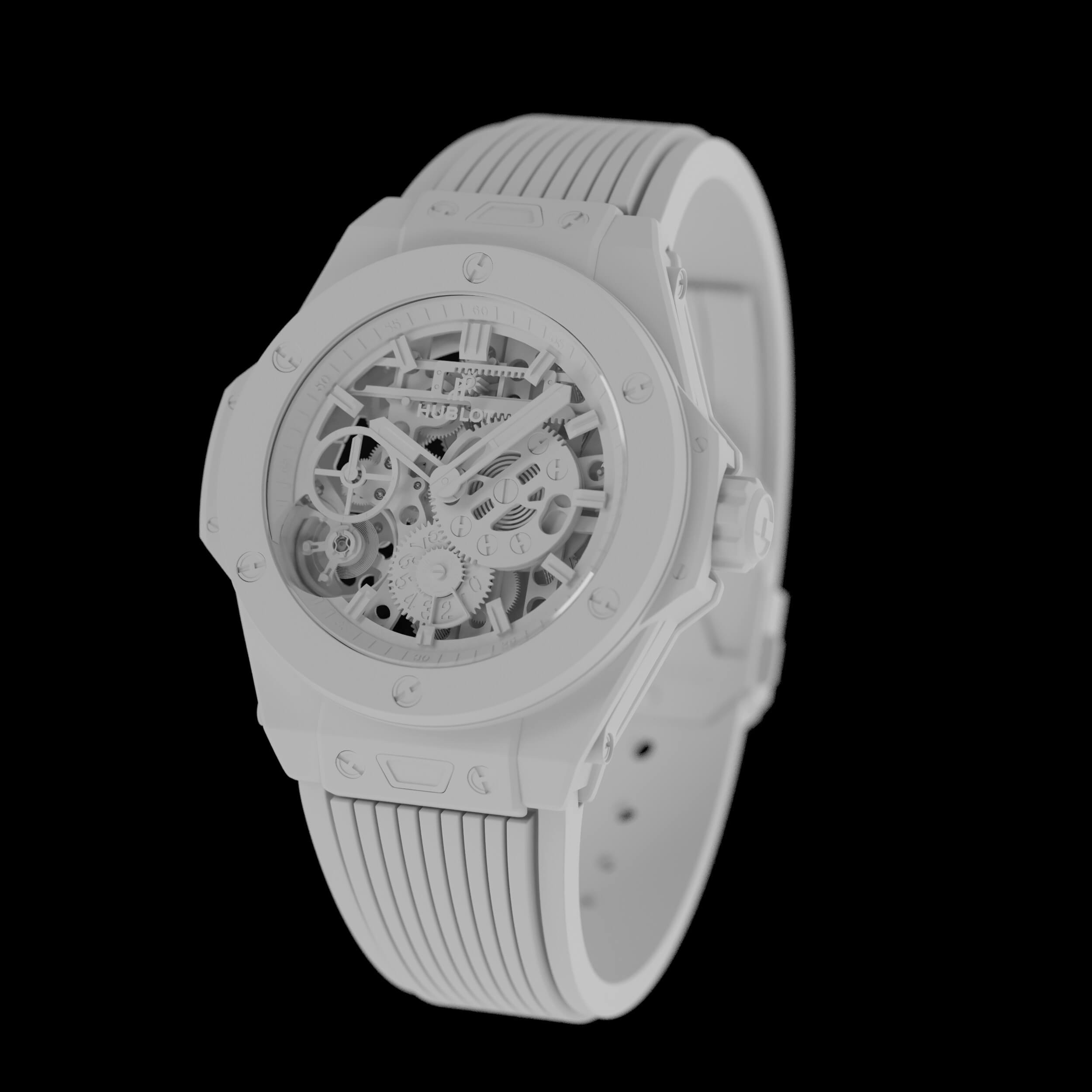 Hublot Meca-10 Titanium 3D Model by Jordaki3d
