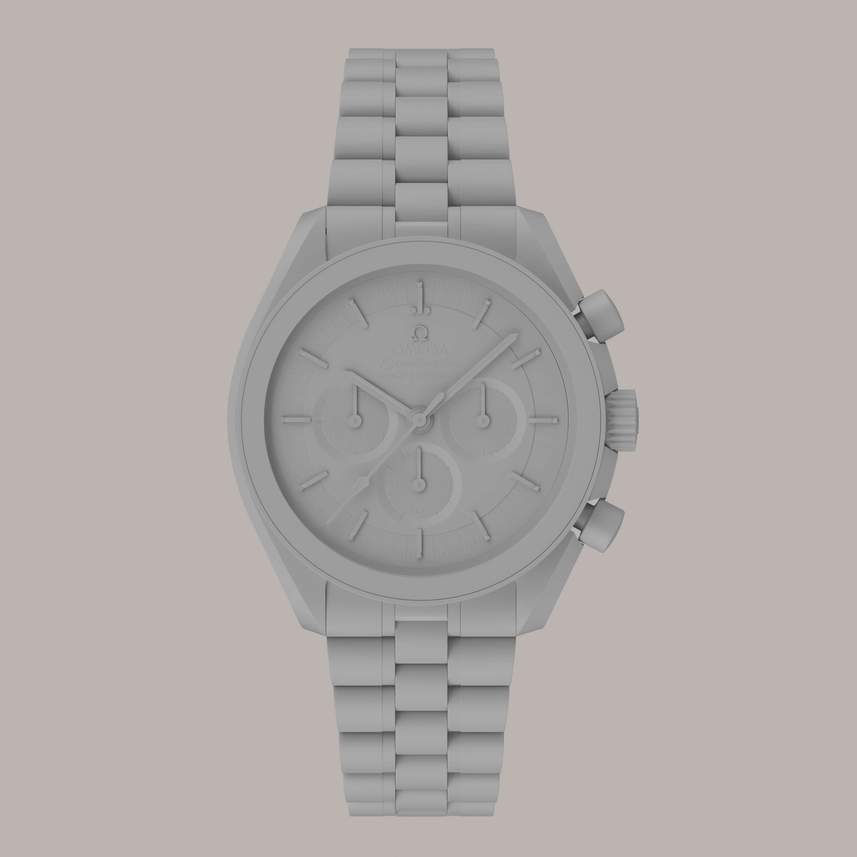 Omega Speedmaster Moonwatch Professional - Gold on Moonshine 3D Model ...