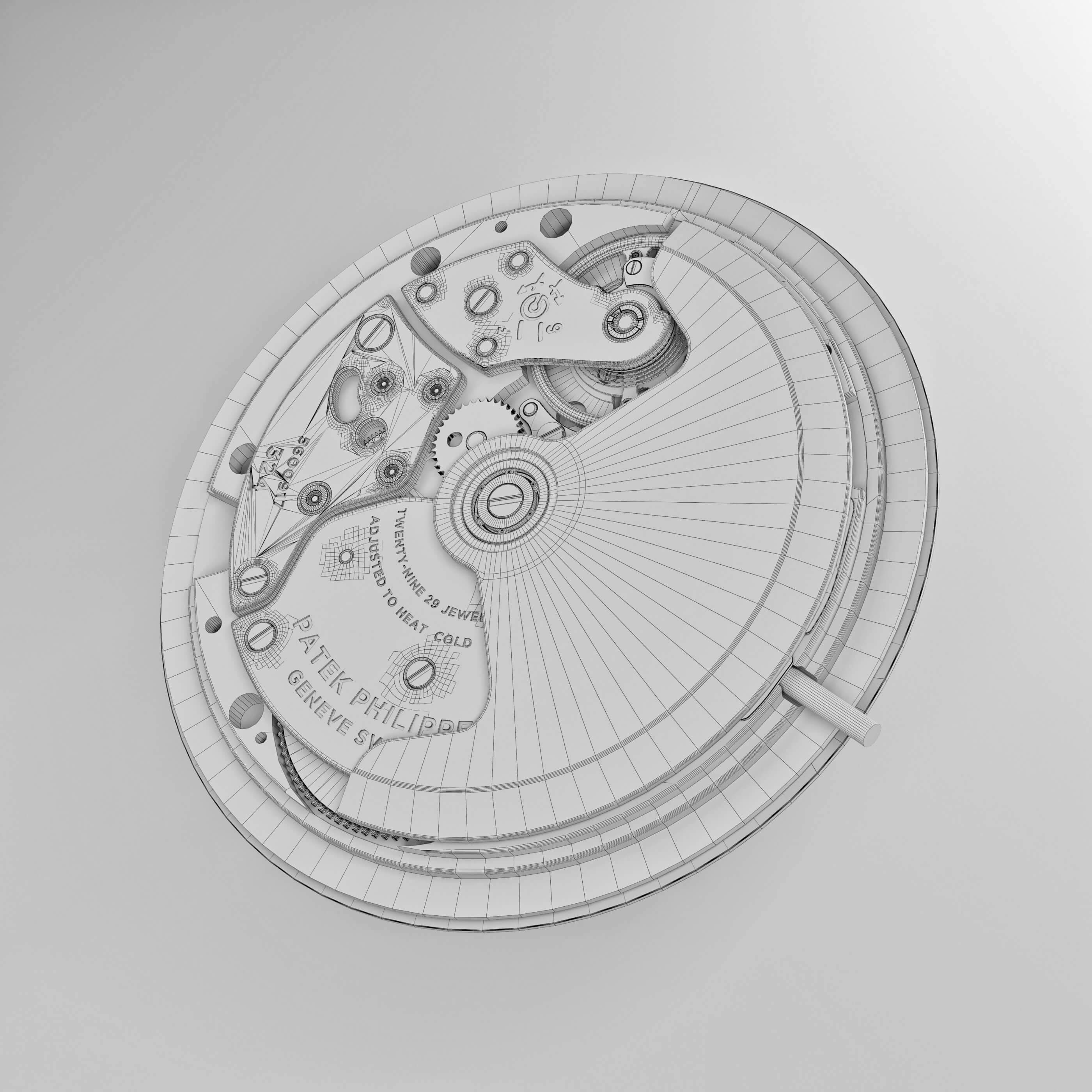 Patek Phillipe Caliber 324 Movement - 3D Model by Jordaki3d