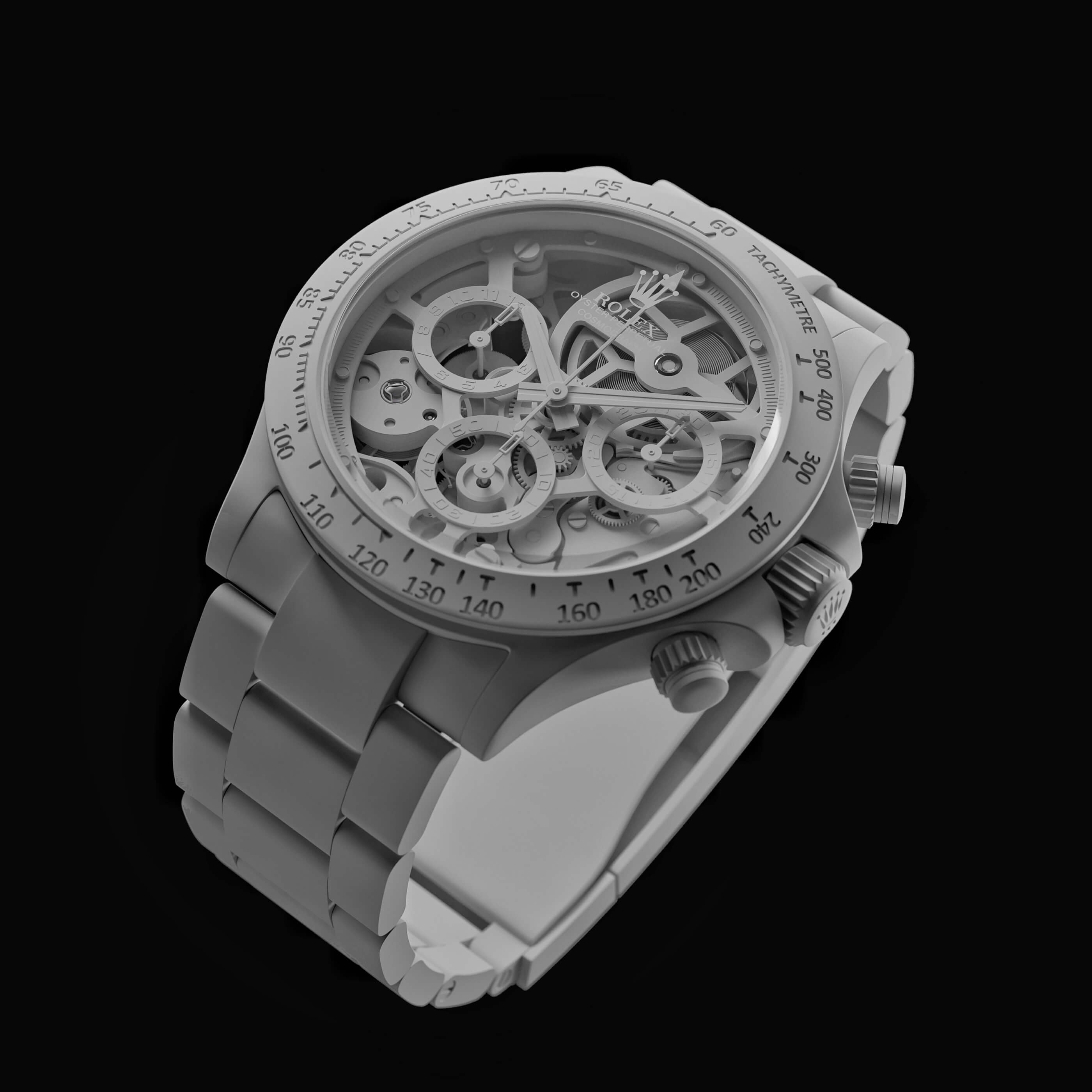 Rolex Daytona Montoya Skeleton - 3D Model by Jordaki3d