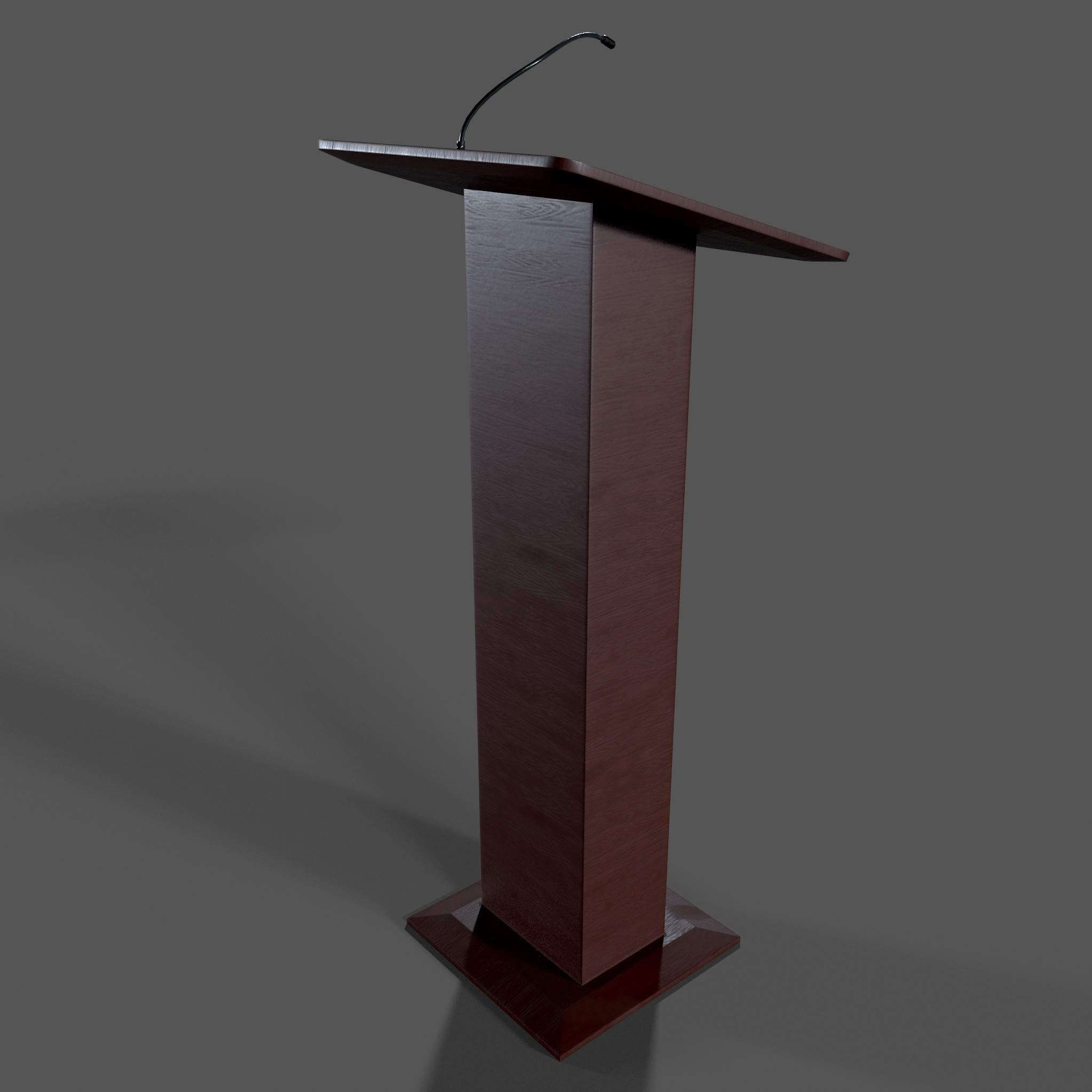 Speaker Podium - 3D Model by jordan3ddesigns
