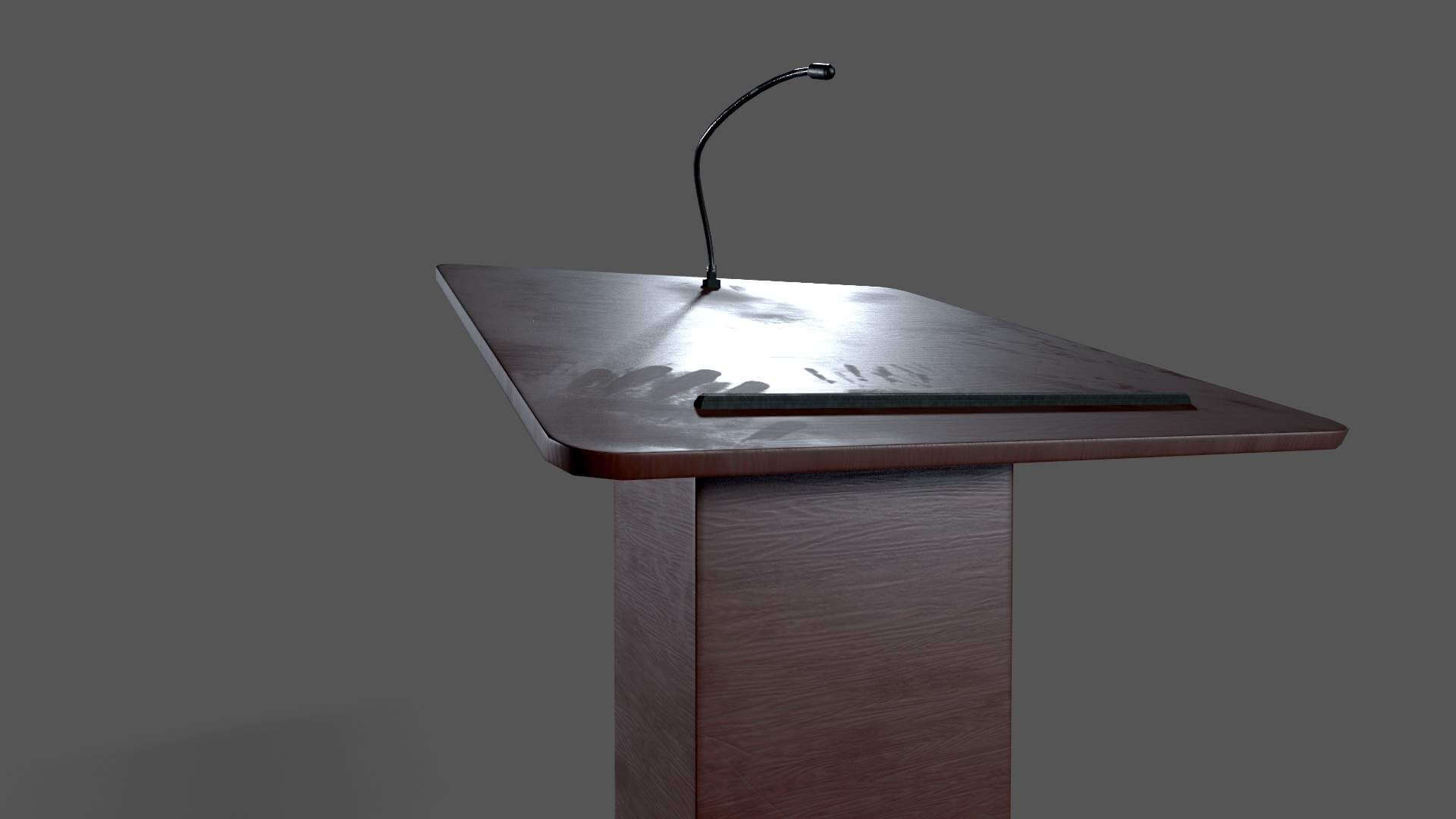 Speaker Podium - 3D Model by jordan3ddesigns