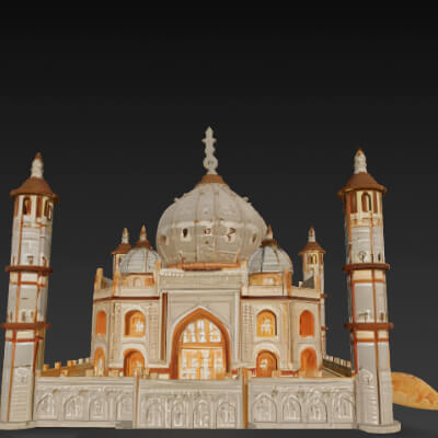 Taj Mahal 3D Model - Detailed Architecture - Interior Light by Joshpet