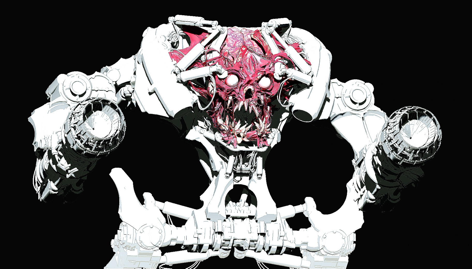 The Mechanoid 3D Render, Digital Art by Jozinzzzzzbazin