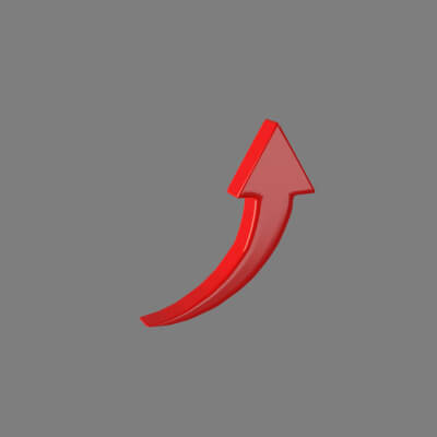 Arrow Icon 6 - 3D Model by js3dcreative