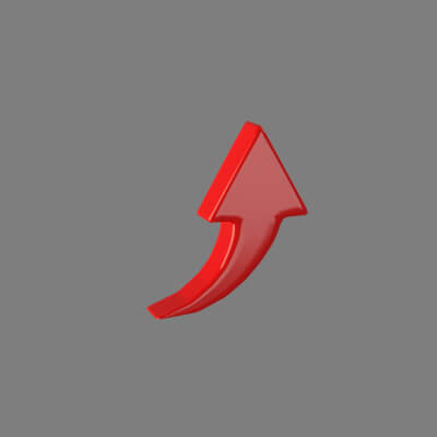Arrow Icon 7 - 3D Model by js3dcreative