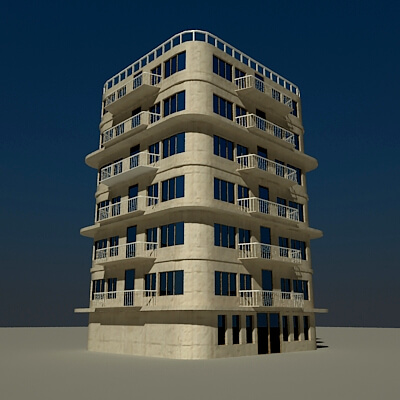 Building 01 3D Model by js3dcreative