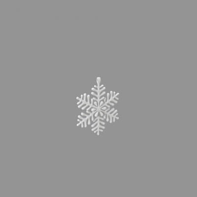Ice-Star Pendant White 3D Model by js3dcreative
