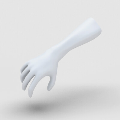Male Hand Model by js3dcreative