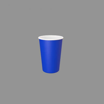 Paper Glass Blue - 3D Model by js3dcreative