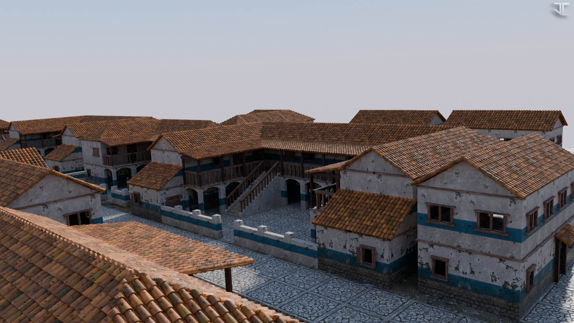 Asset Pack Vol 4 - Modular Ancient Greek Poor House 3D Model by JuanChee