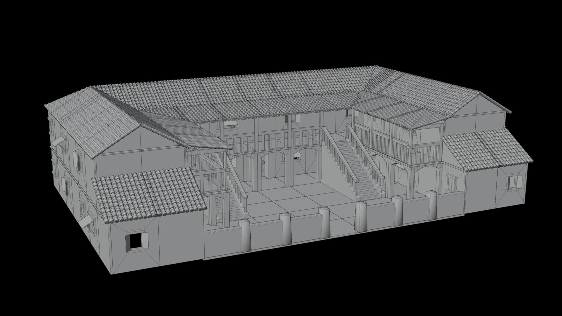 Asset Pack Vol 4 - Modular Ancient Greek Poor House 3D Model by JuanChee