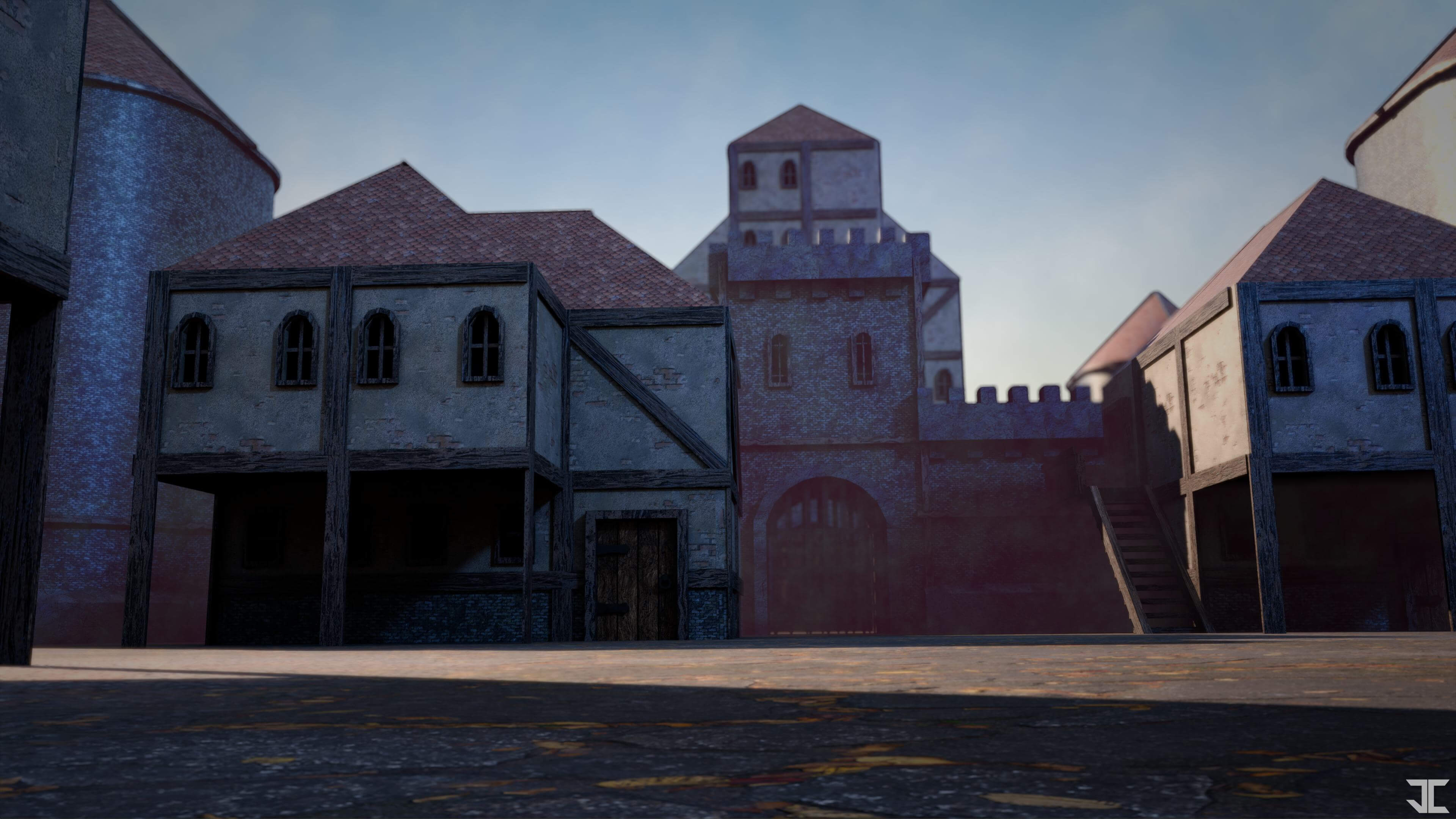 Asset Pack Vol 5 - Western Stone Castle 3D Model by JuanChee