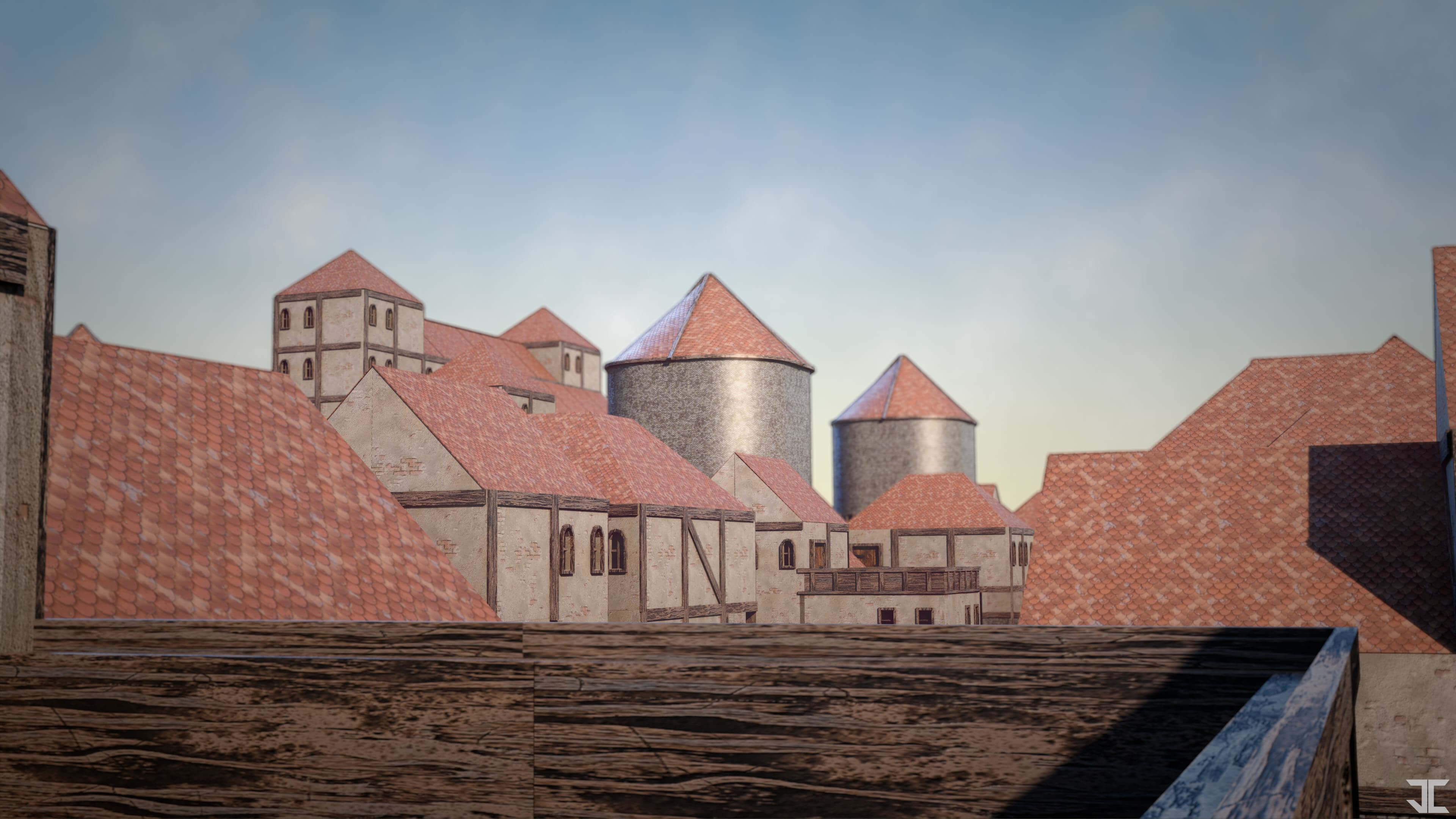Asset Pack Vol 5 - Western Stone Castle 3D Model by JuanChee