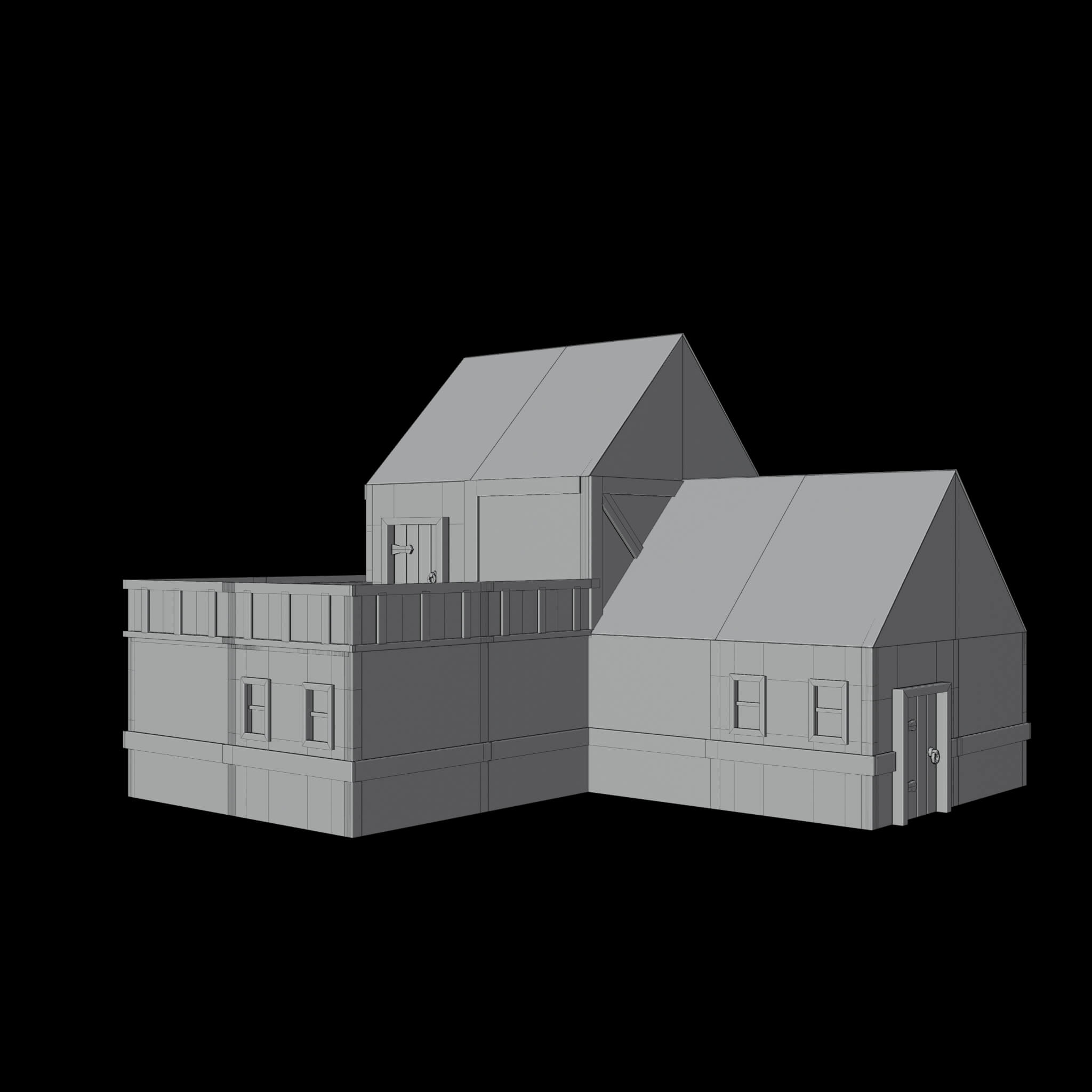 Asset Pack Vol 5 - Western Stone Castle 3D Model by JuanChee