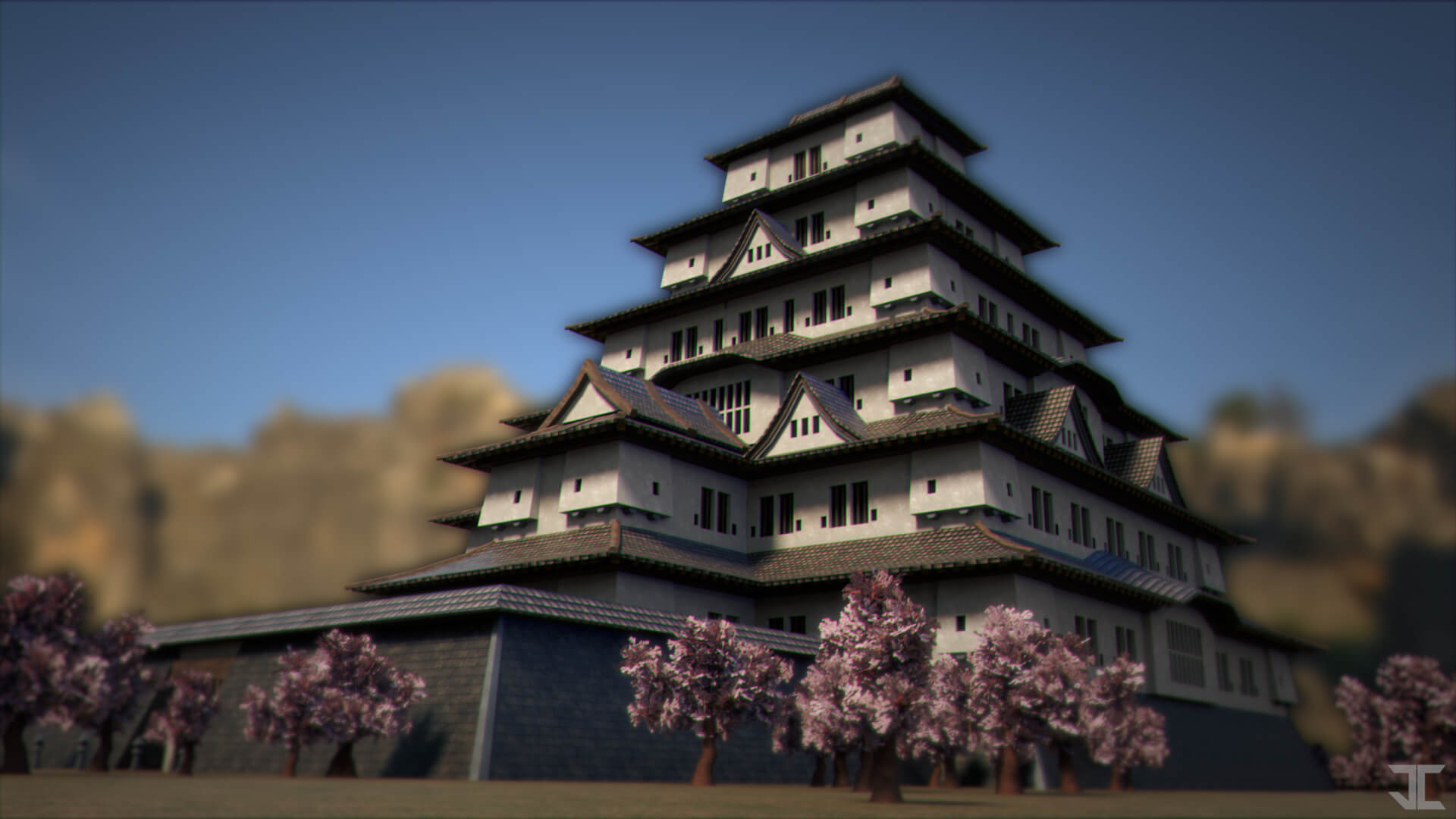 Asset Pack Vol 6 - Feudal Japanese Castle 3D Model by JuanChee