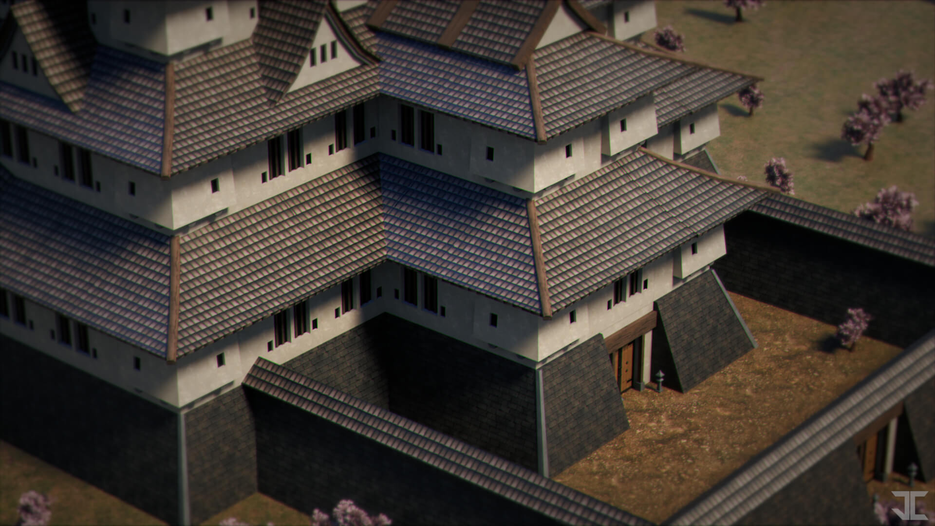 Asset Pack Vol 6 - Feudal Japanese Castle 3D Model by JuanChee