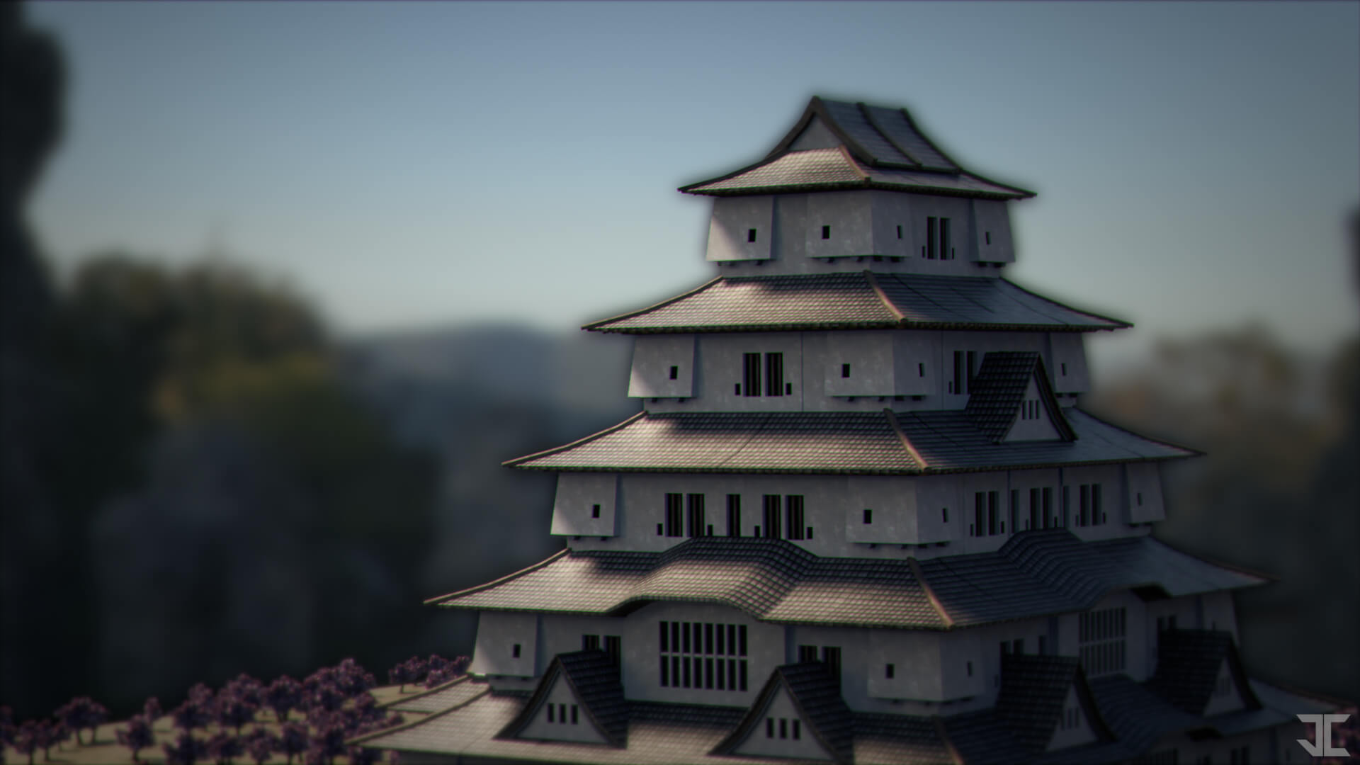 Asset Pack Vol 6 - Feudal Japanese Castle 3D Model by JuanChee