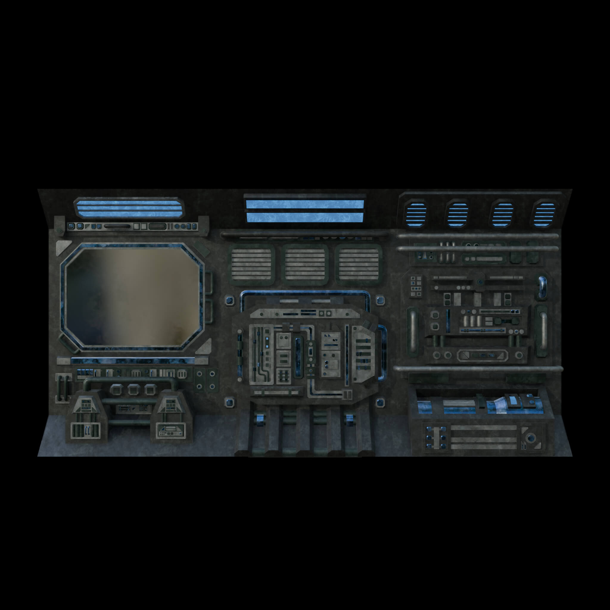 Asset Pack Vol 7 - Modular Sci-Fi Corridor 3D Model by JuanChee