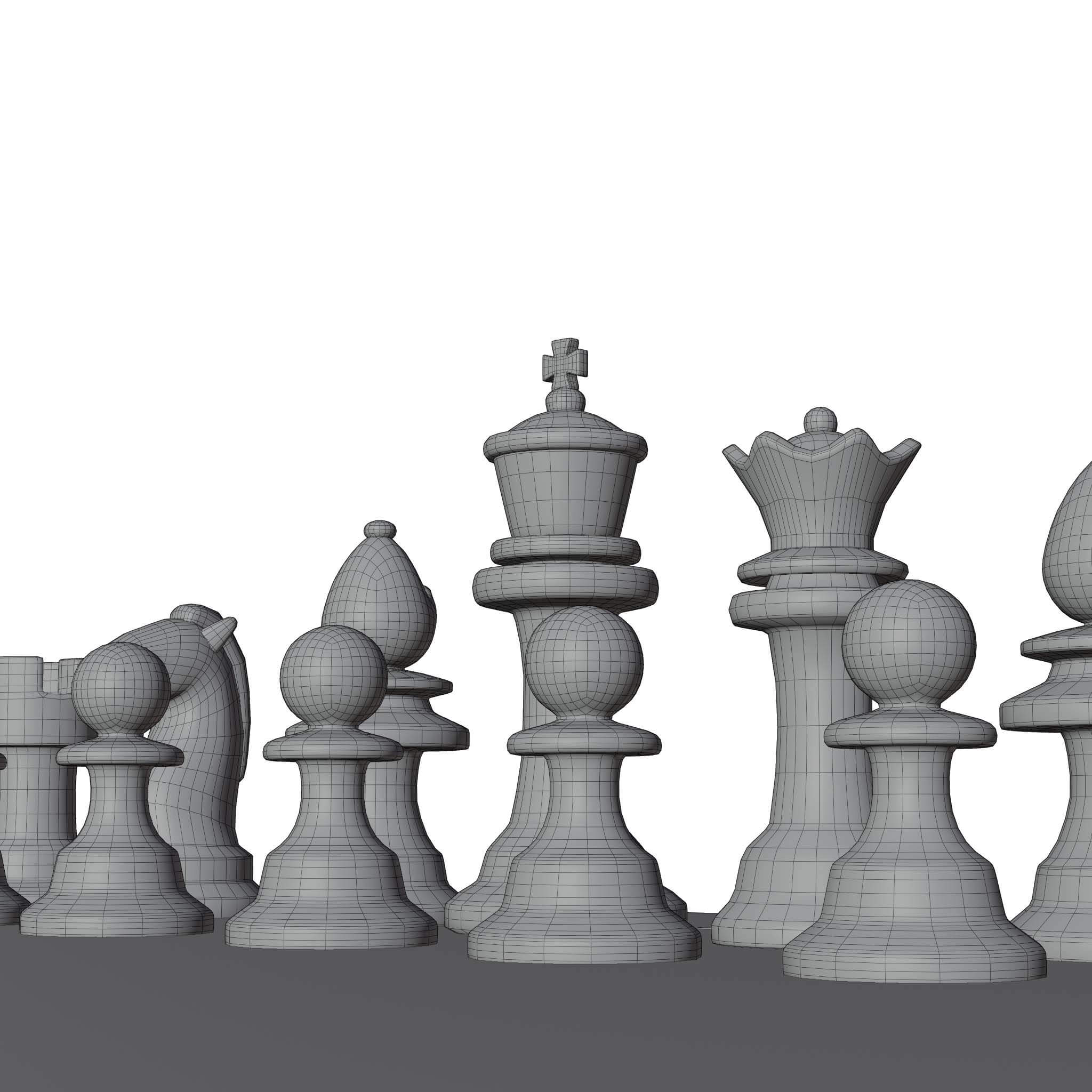 Free Stuff 1 - Chess Set Free 3D Model by JuanChee
