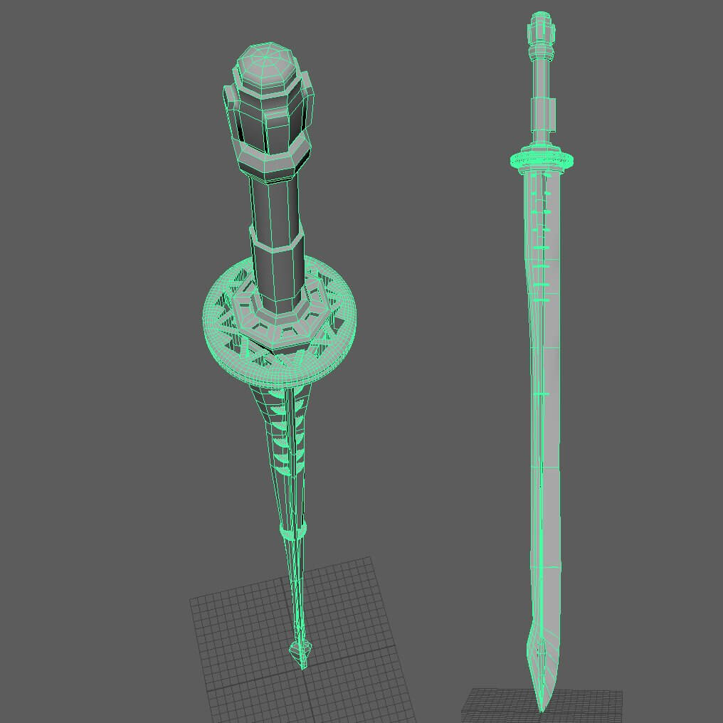 Protosaber ( Yellow and Blue ) - 3D Model by juanfjimenez9