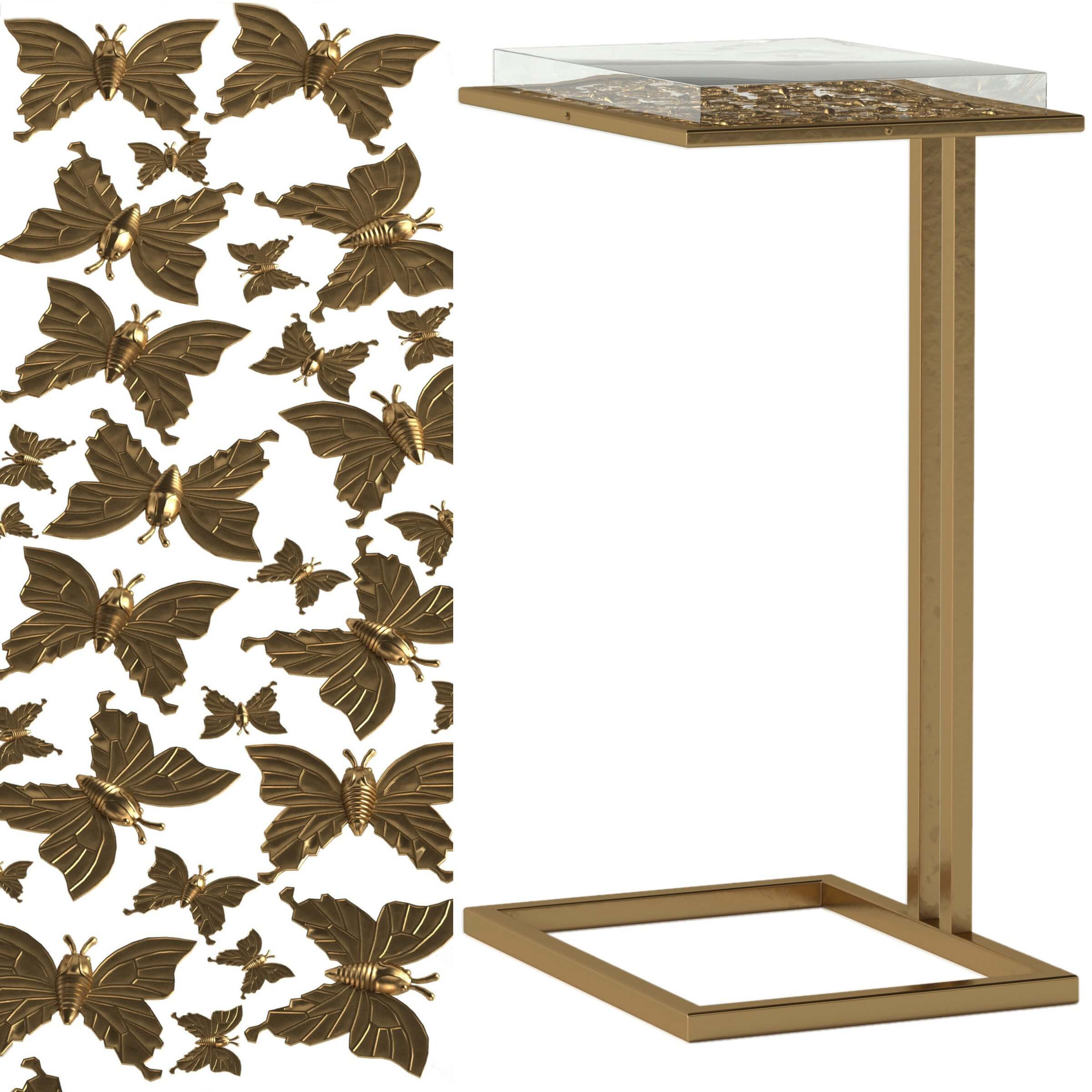 Butterfly Side Table - 3D Model by julg