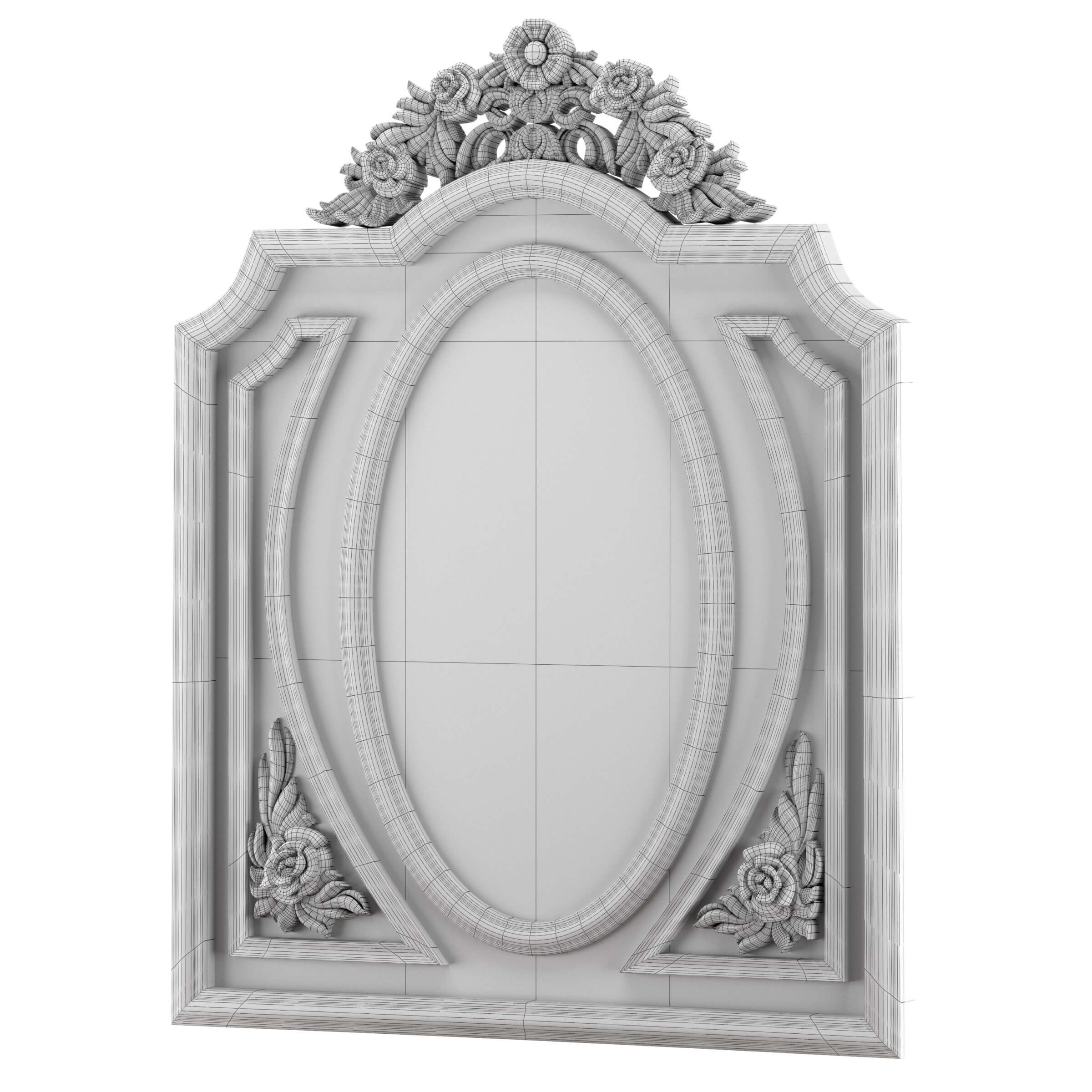 Carved Mirror - 3D Model by julg
