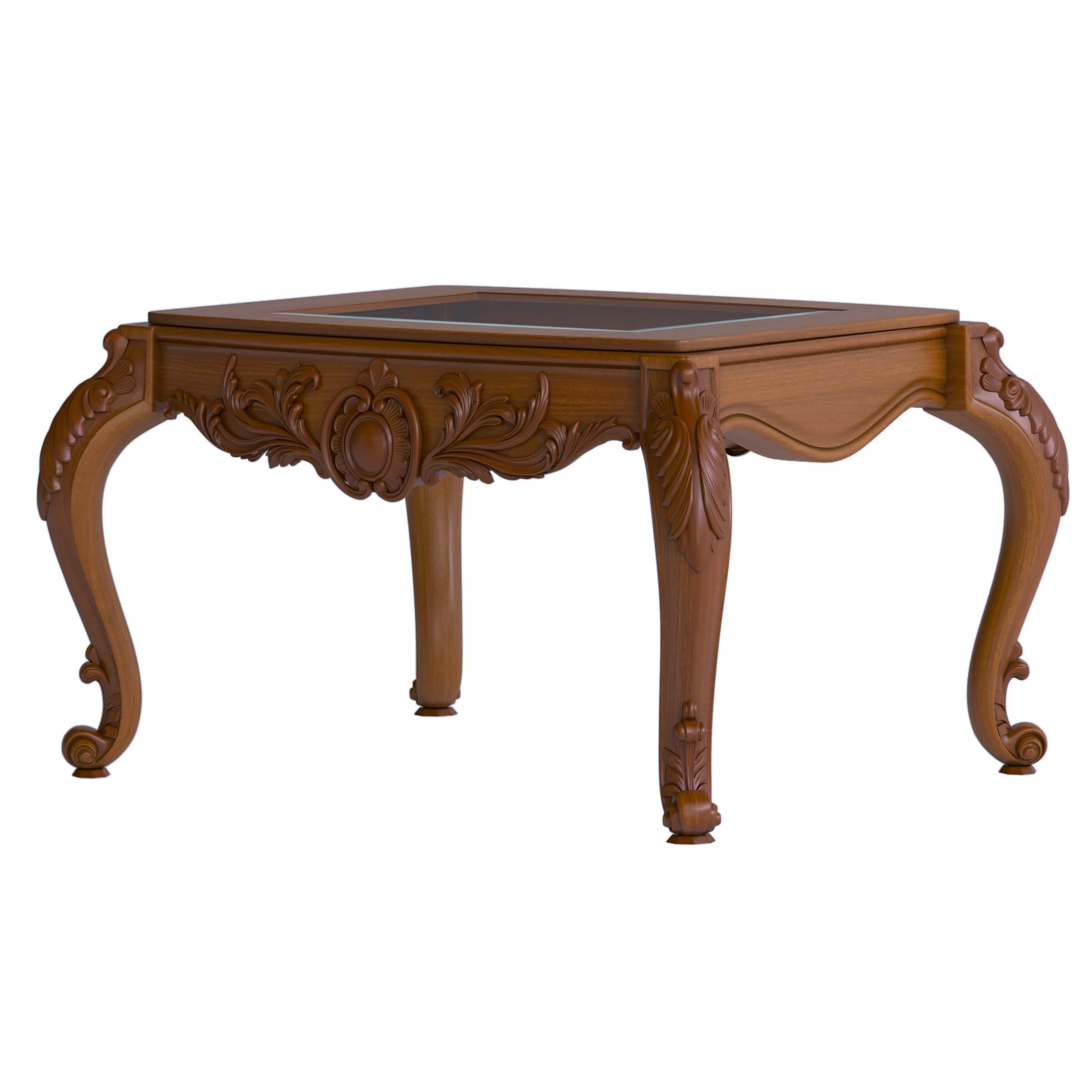 Carved Table 2 - 3D Model by julg