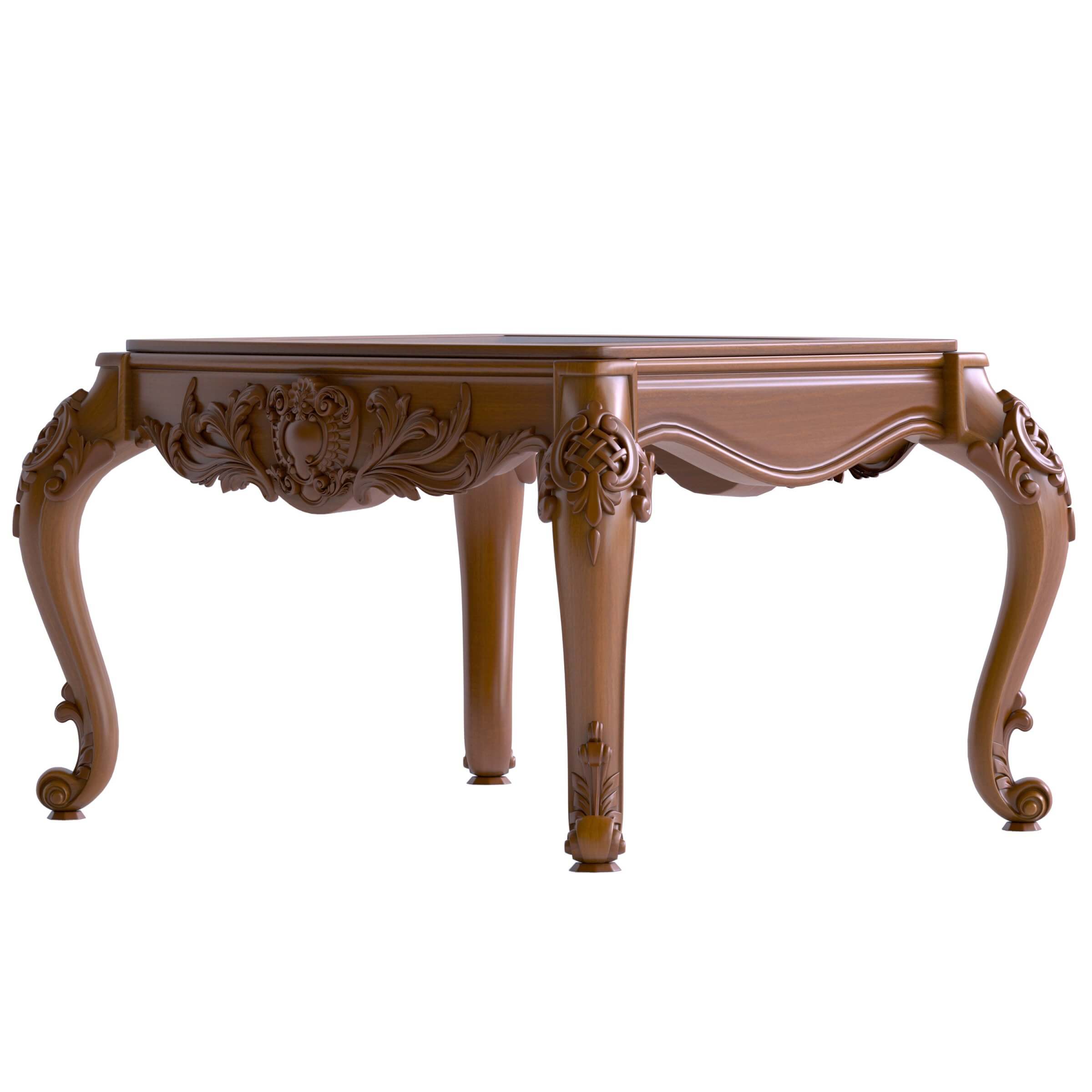 Carved Table 5 - 3D Model by julg