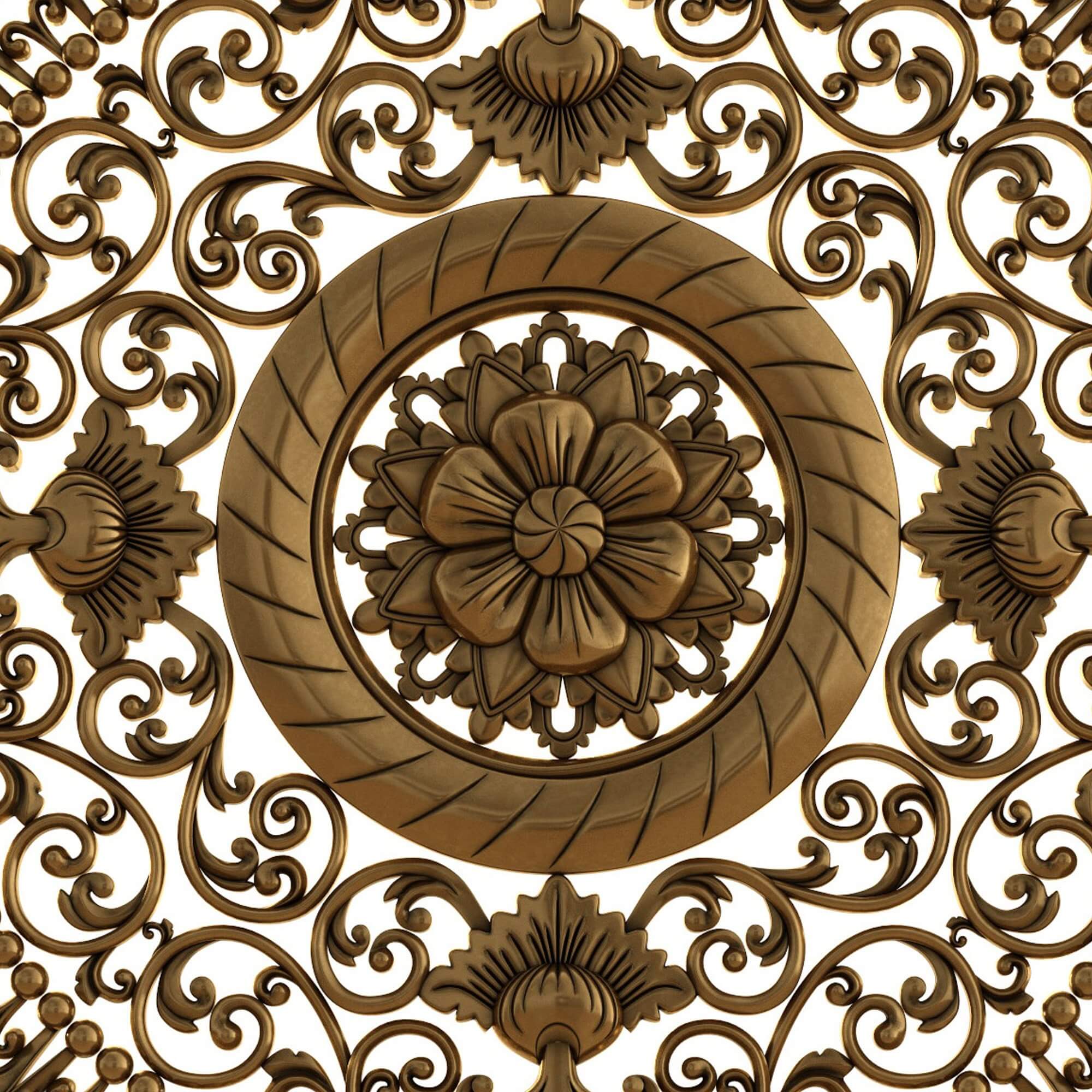 Decorative Rosette - 3D Model by julg