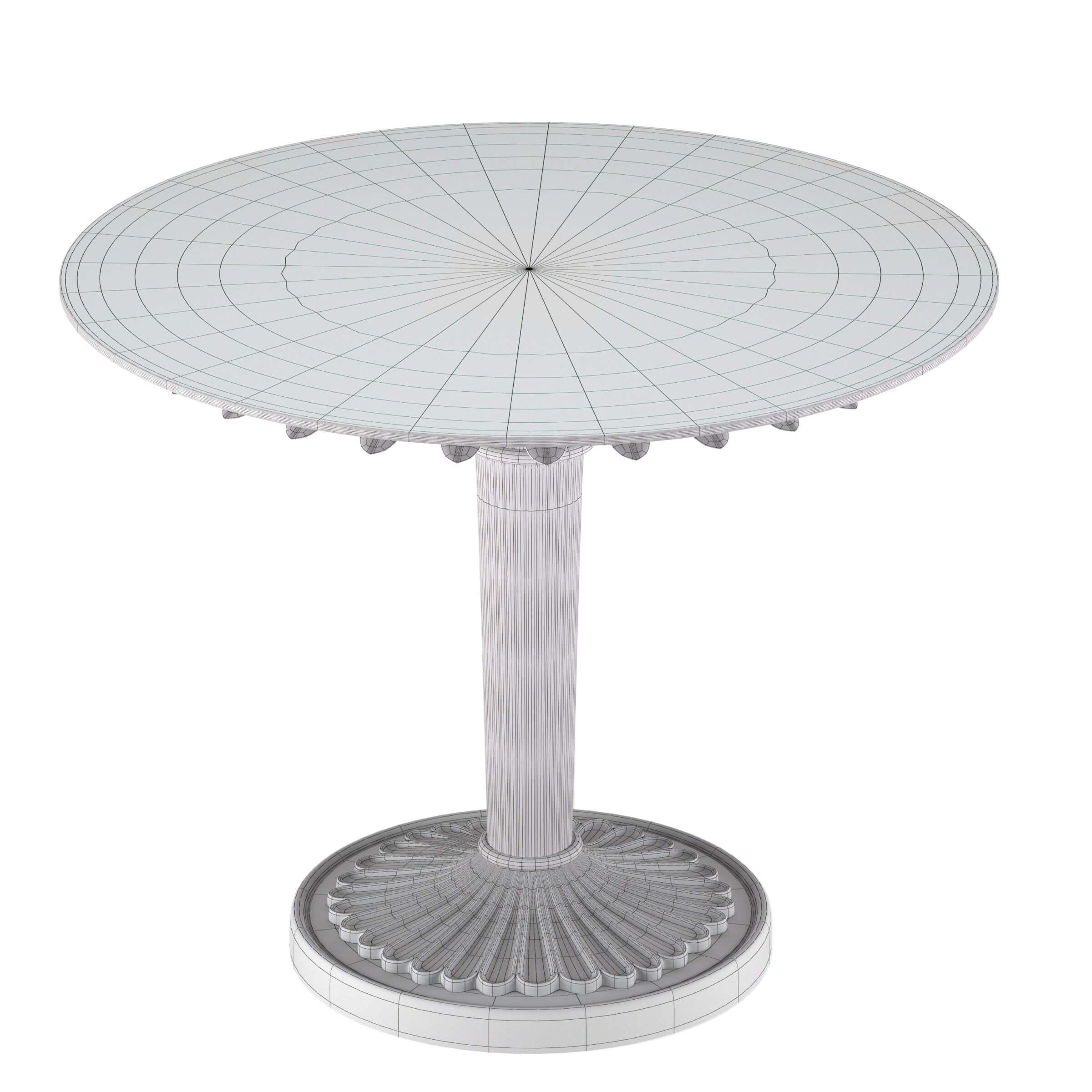 Flower Table - 3D Model by julg