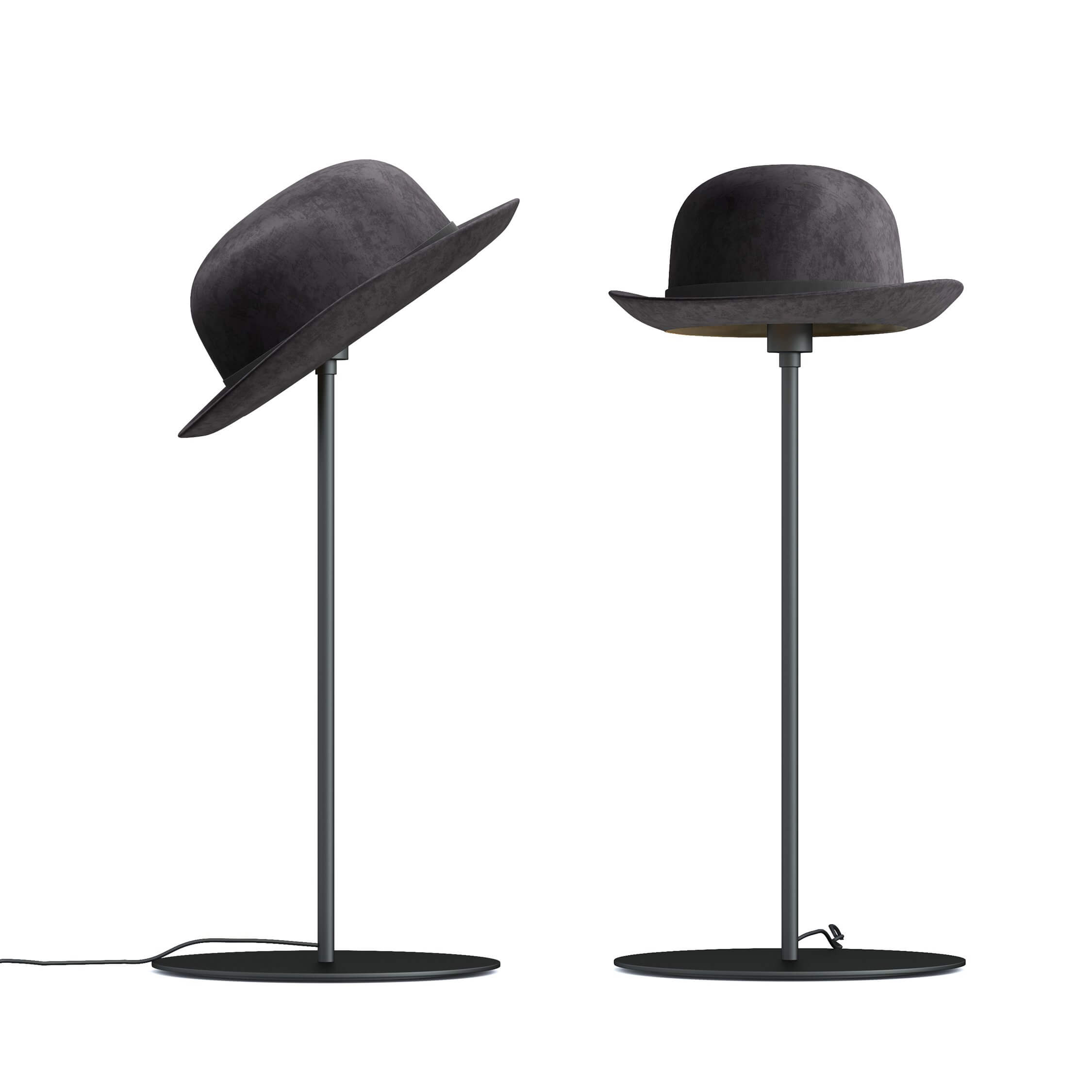 Hat Shaped Table Lamp - 3D Model by julg