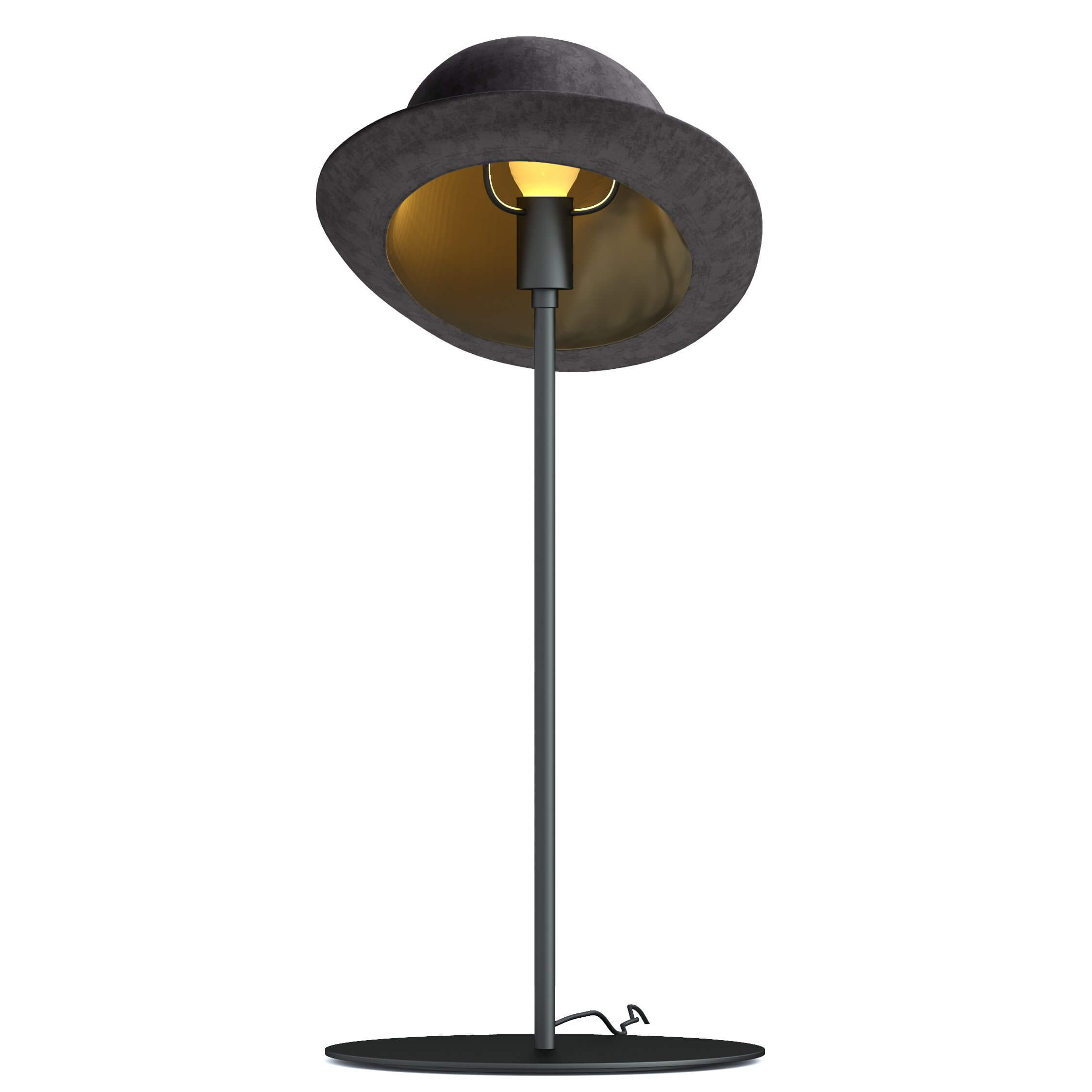 Hat Shaped Table Lamp - 3D Model by julg