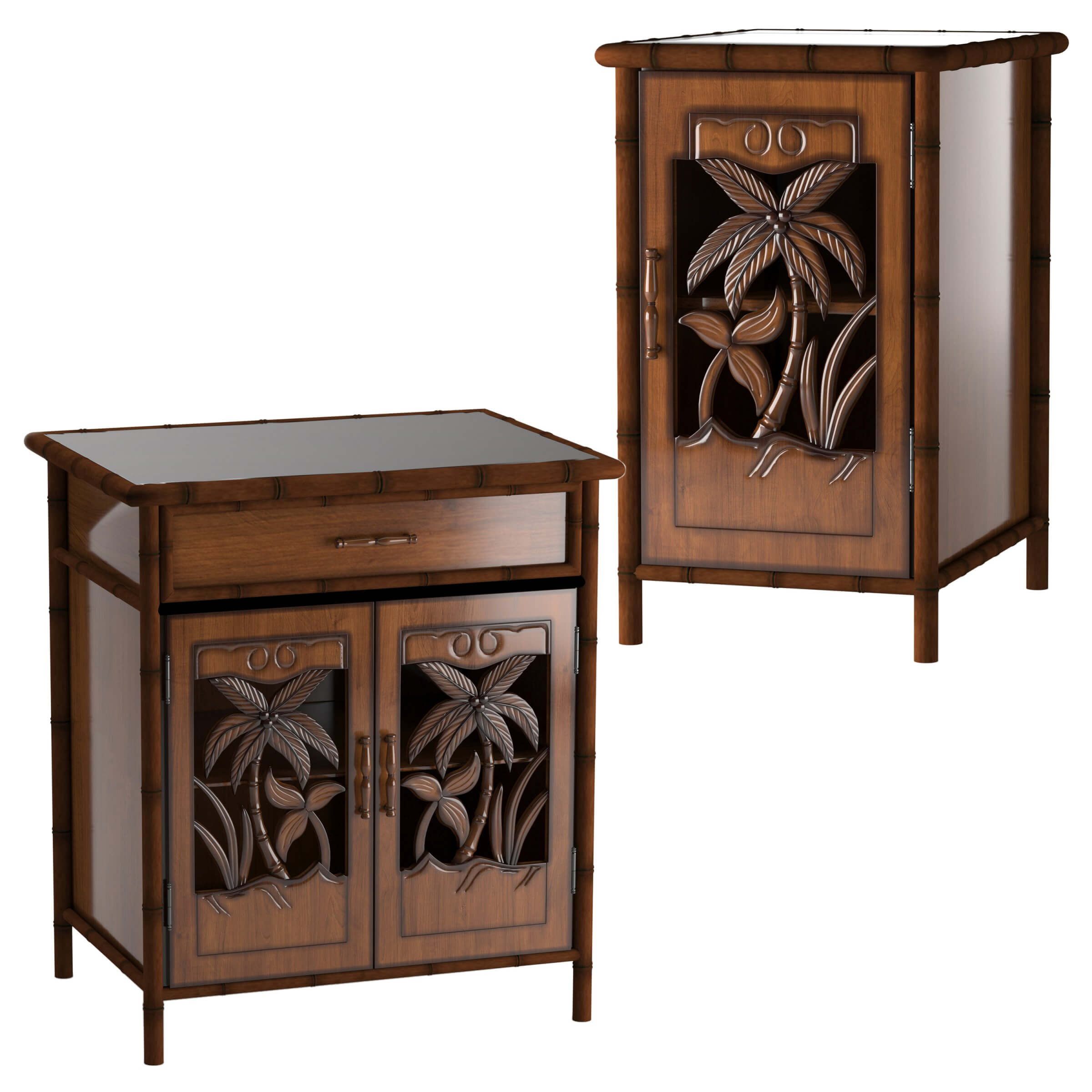 Tropical Storage Cabinets - 3D Model by julg