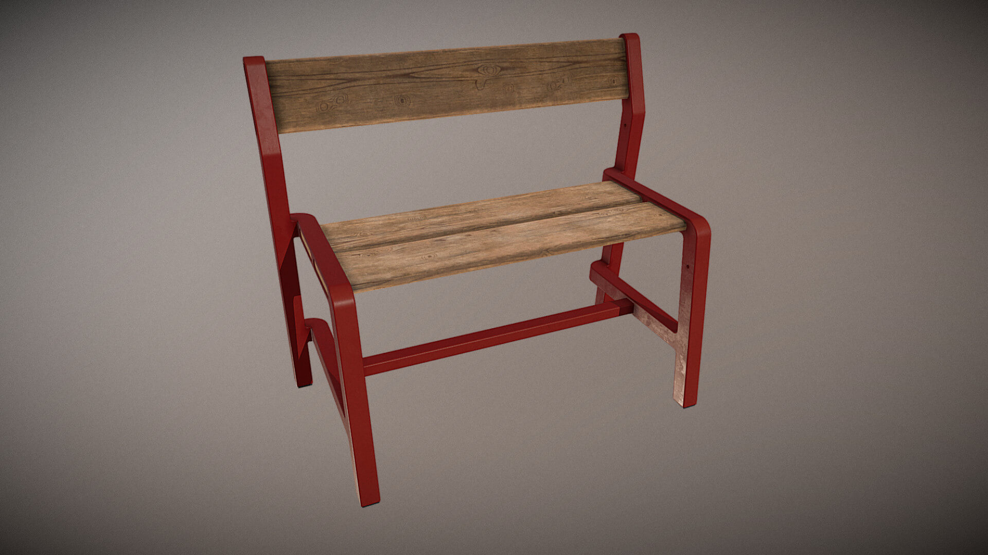 outdoor bench - 3D Model by Julia3dModeler