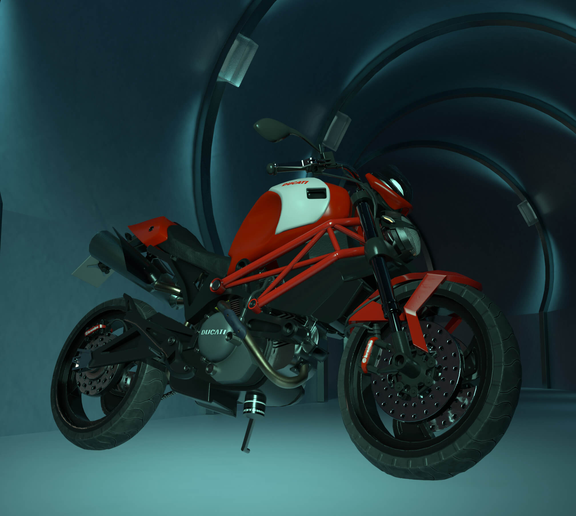Ducati Motorcycle - 3D Model by Julia3dModeler