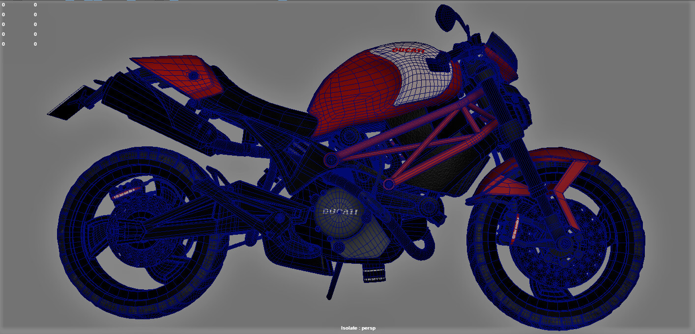 Ducati Motorcycle - 3D Model by Julia3dModeler