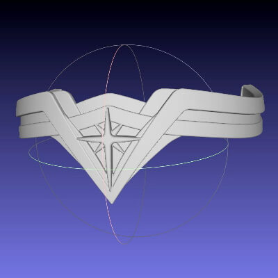 DC Wonder Woman Headgear - 3D Model by Julian Danzer